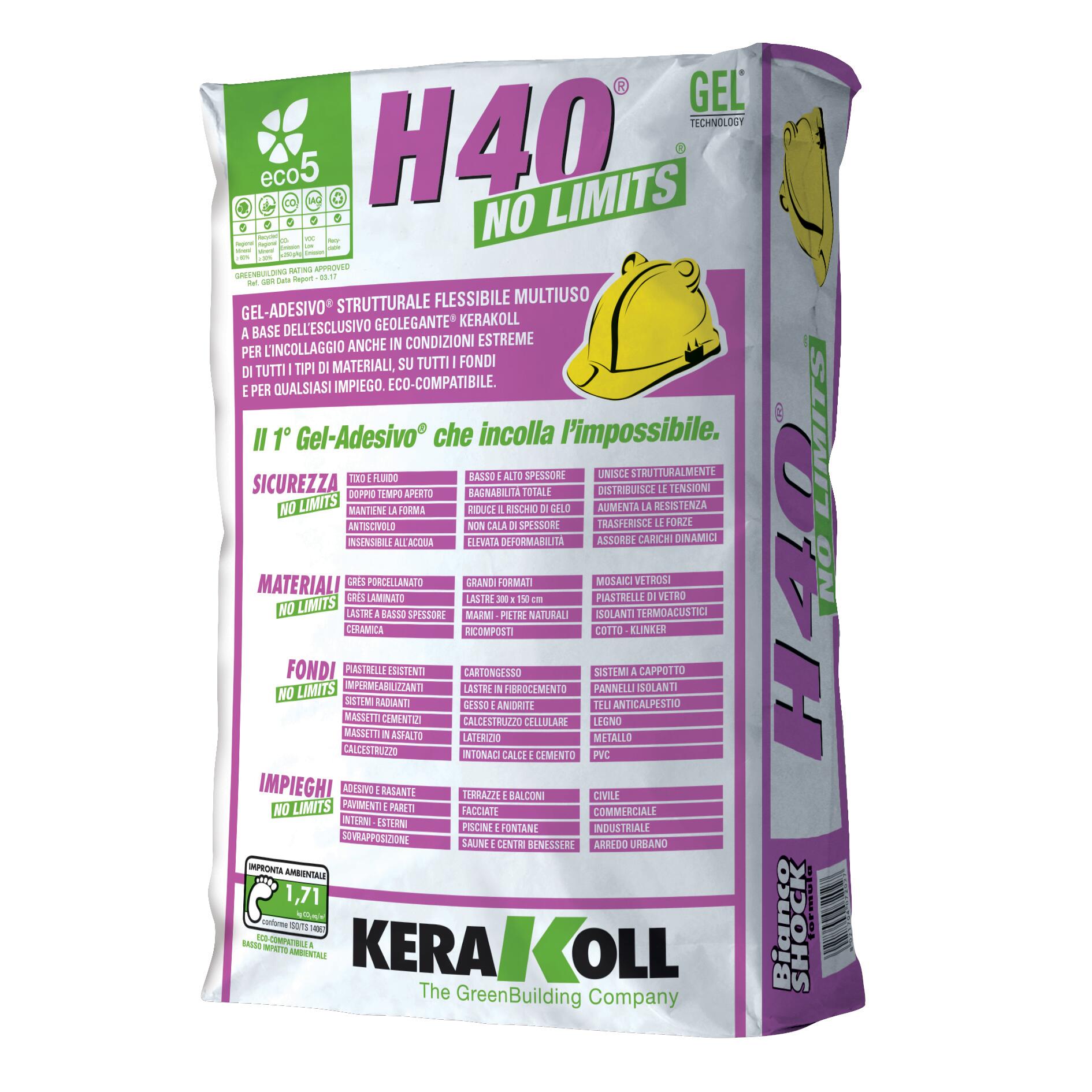 Colla in polvere H40 No Limits KERAKOLL 25 kg bianco | Leroy Merlin