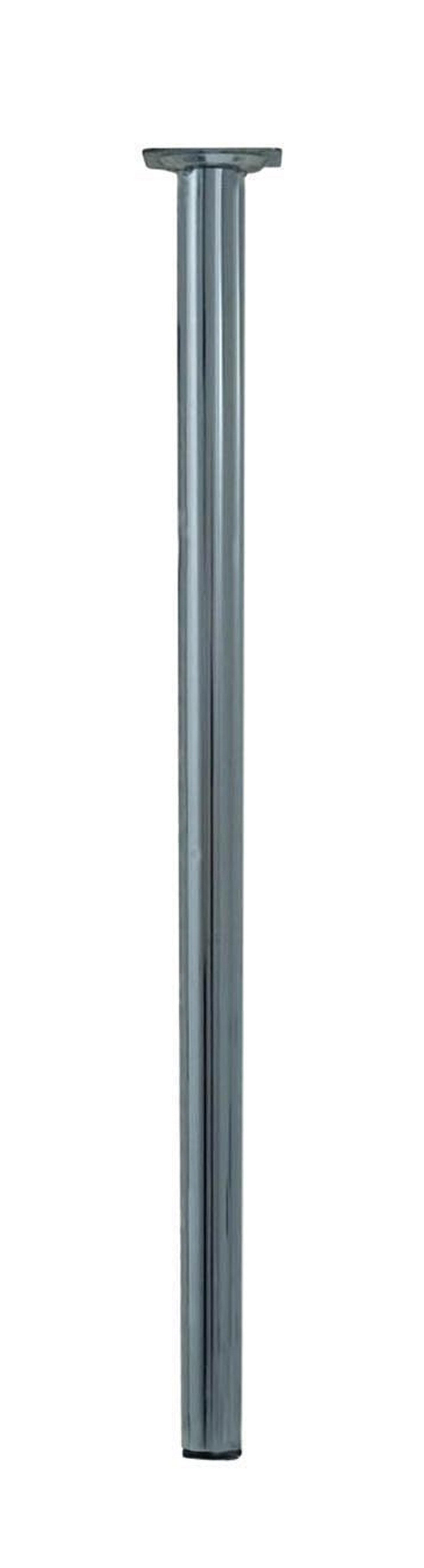 Gamba per mobili HETTICH acciaio argento cromato Ø 30 mm x H 70 cm ...