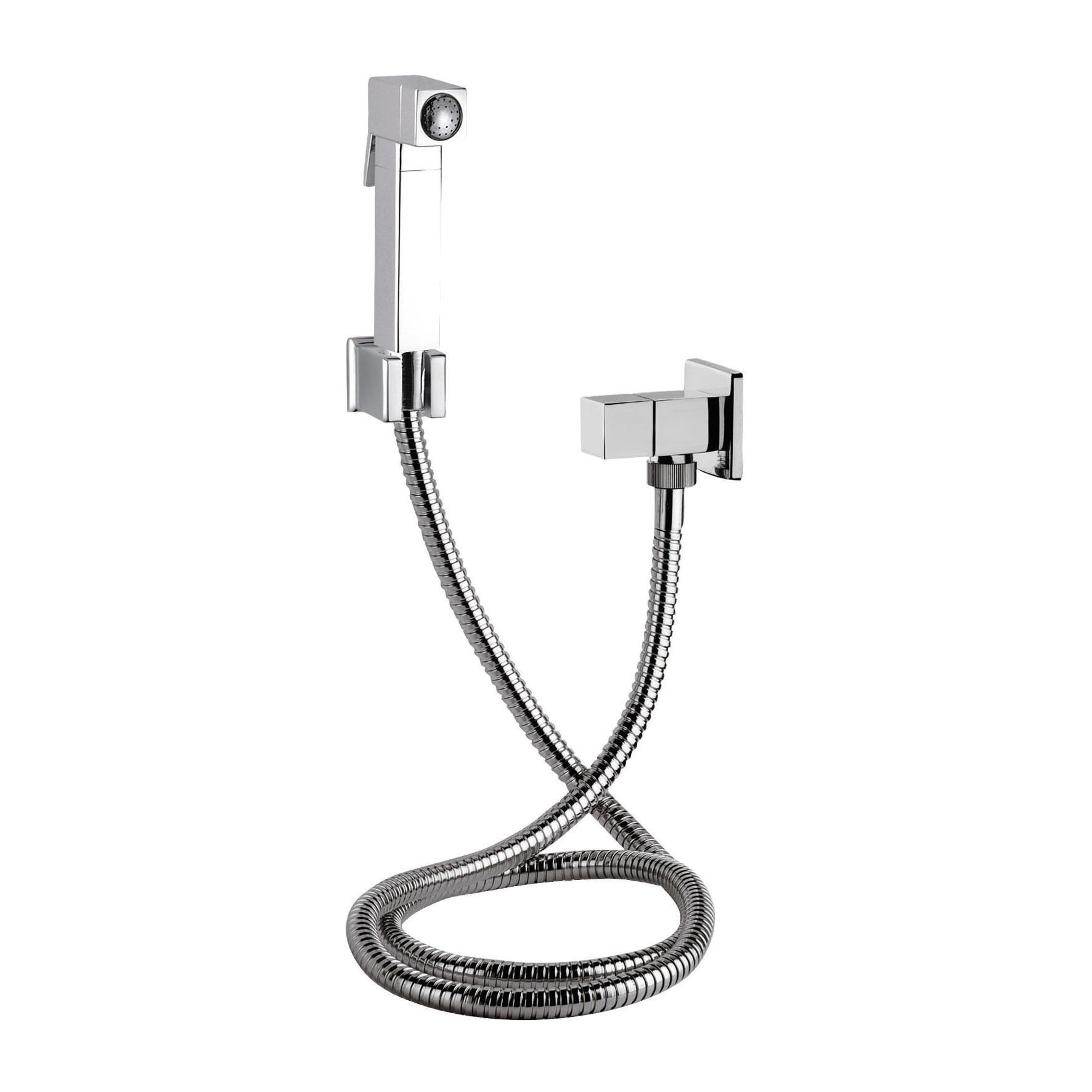 Kit attacco e connettore per doccetta wc Shut-off abs Ø 1/2" cromato ...