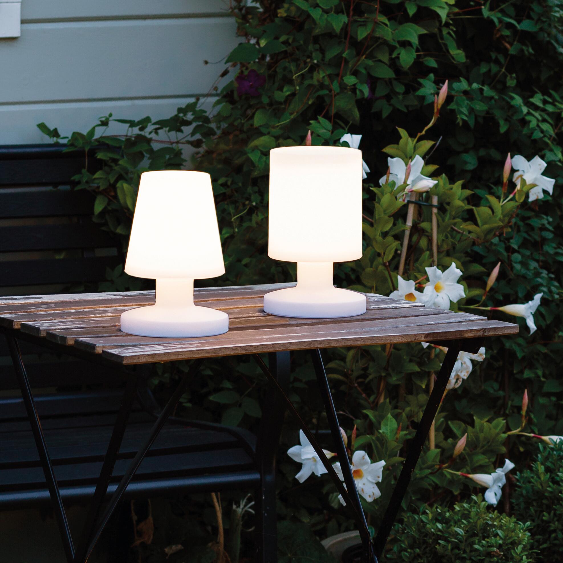 Lampada da comodino con lampadina inclusa Moderno Lora LED bianco ...