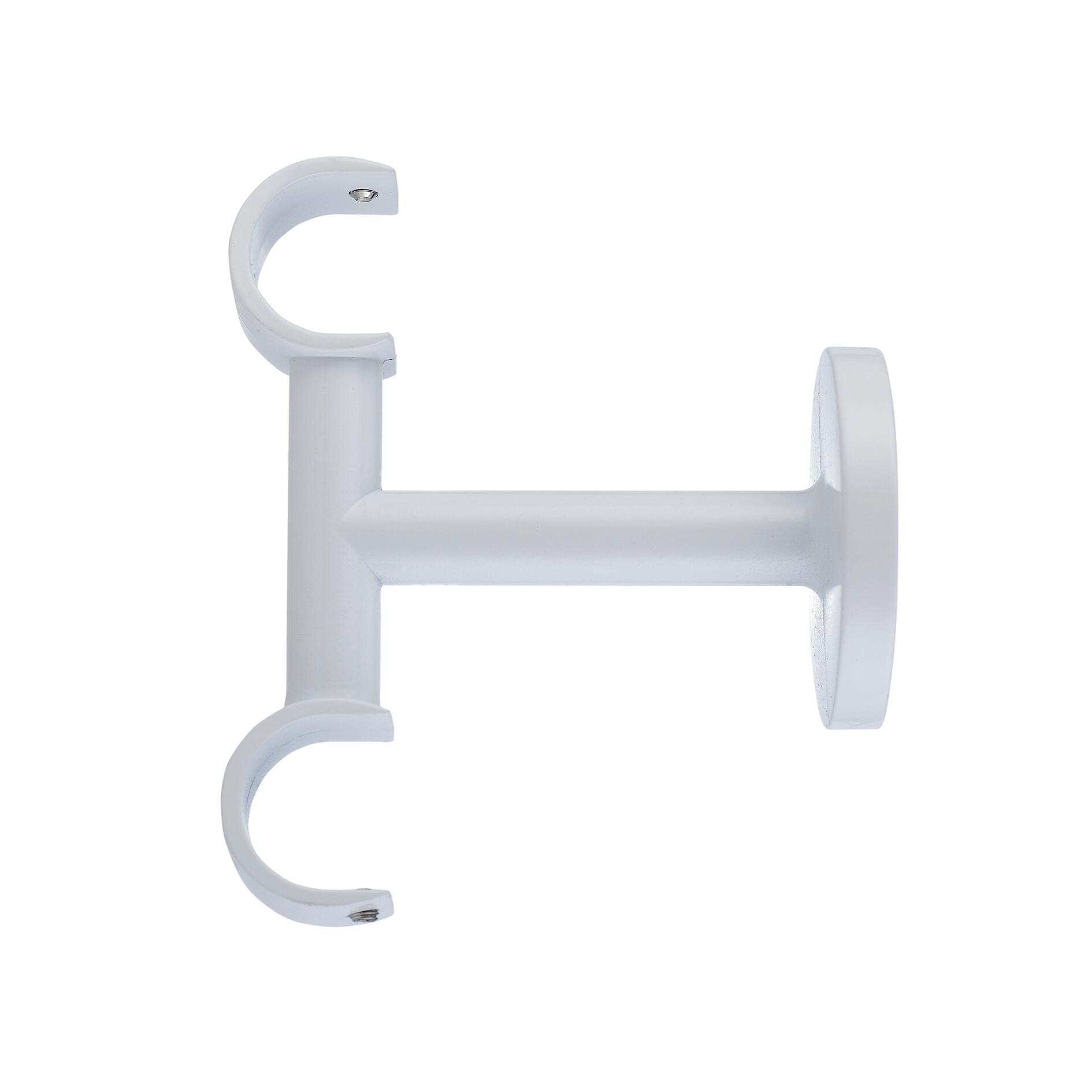 Supporto doppio aperto Ø20mm Nilo in metallo bianco lucido 30cm INSPIRE ...