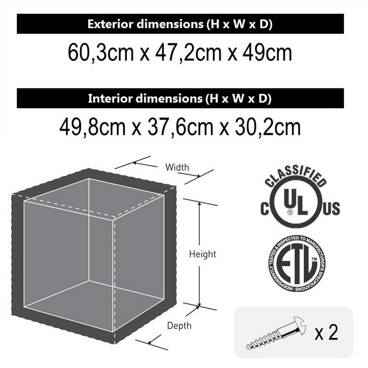 Cassaforte con codice elettronico MASTER LOCK LFW205FYC d'appoggio L 47 ...