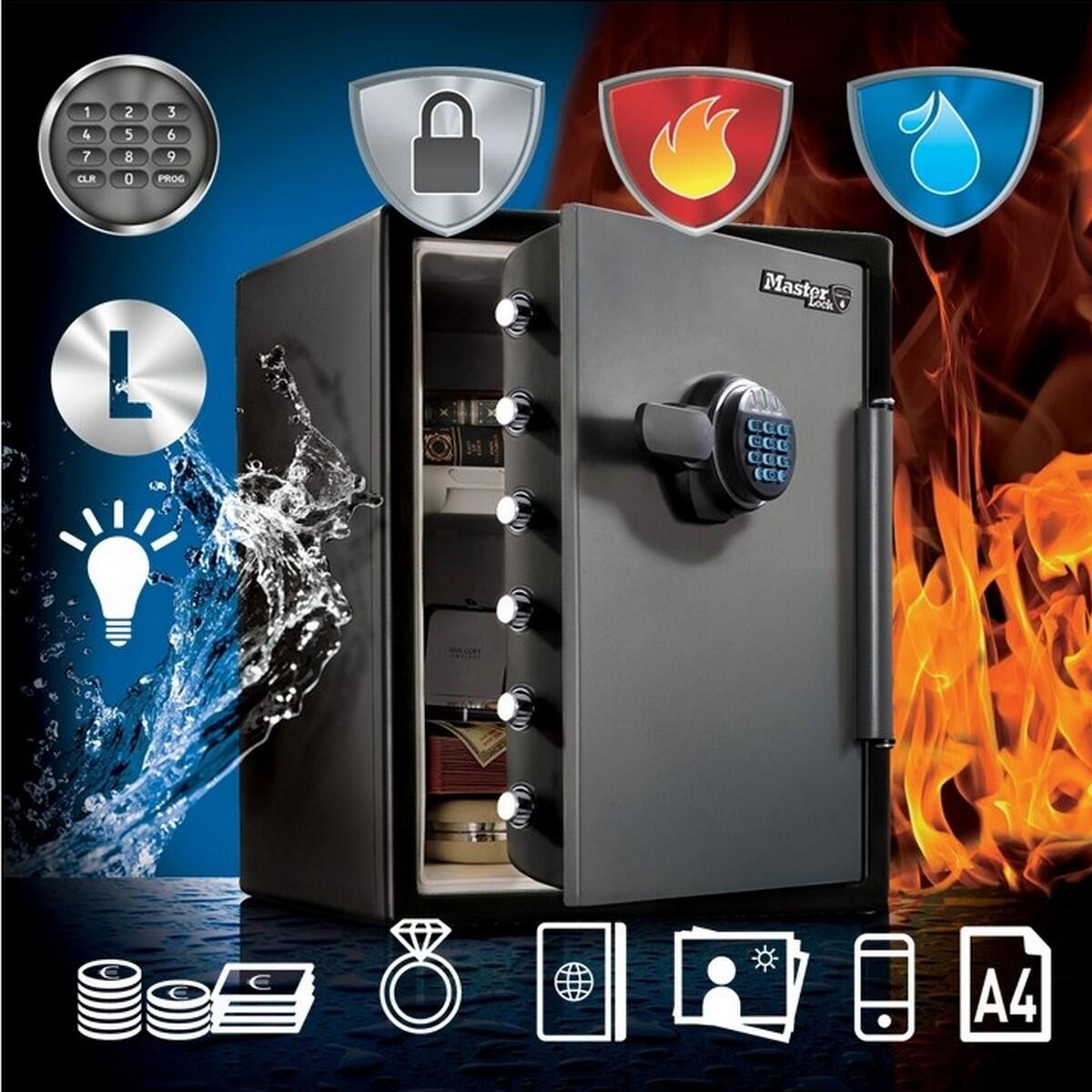 Cassaforte con codice elettronico MASTER LOCK LFW205FYC d'appoggio L 47 ...