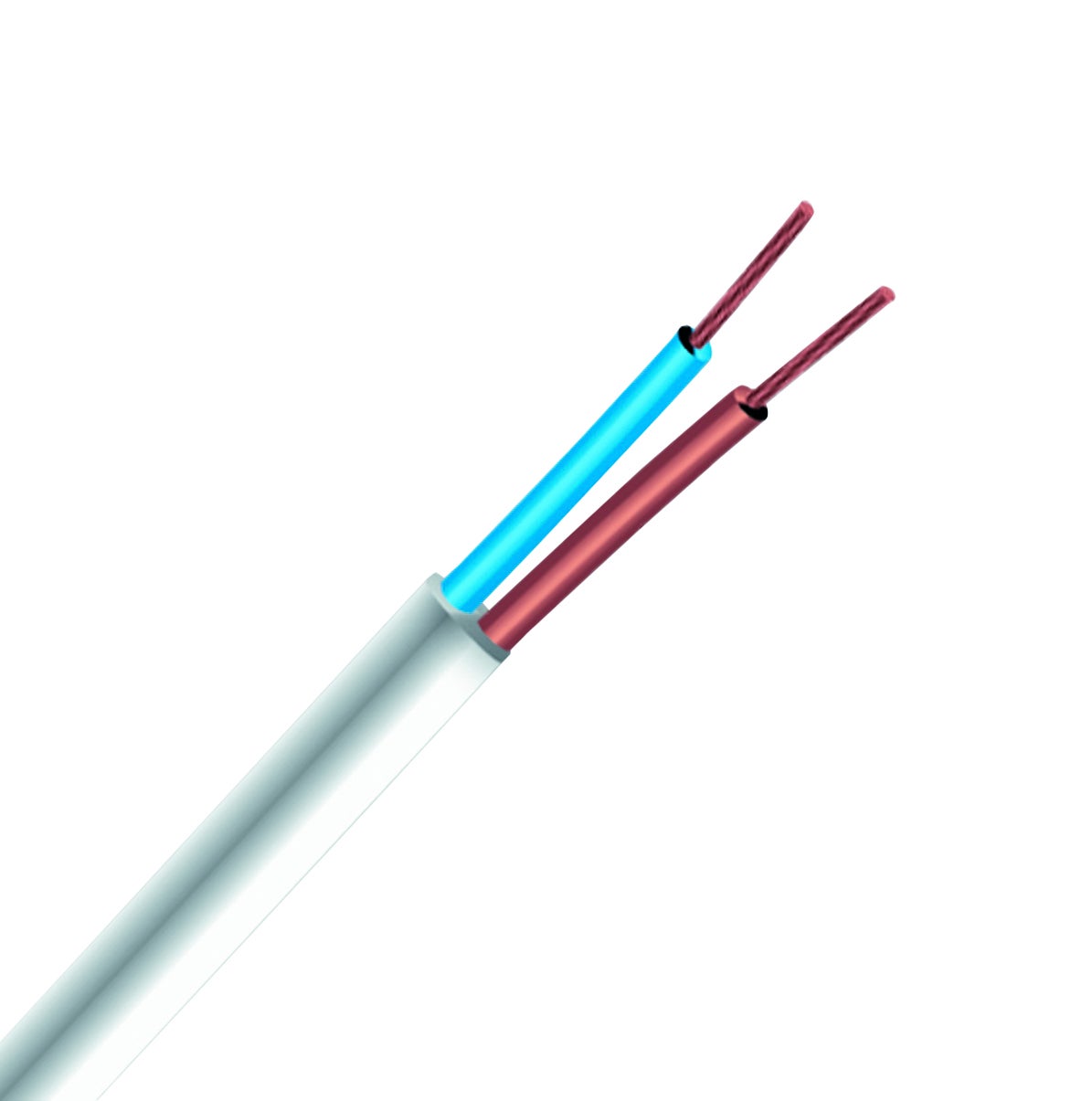 Cavo elettrico bianco H05VV-F 2 x 1 mm² 25 m LEXMAN Matassa | Leroy Merlin