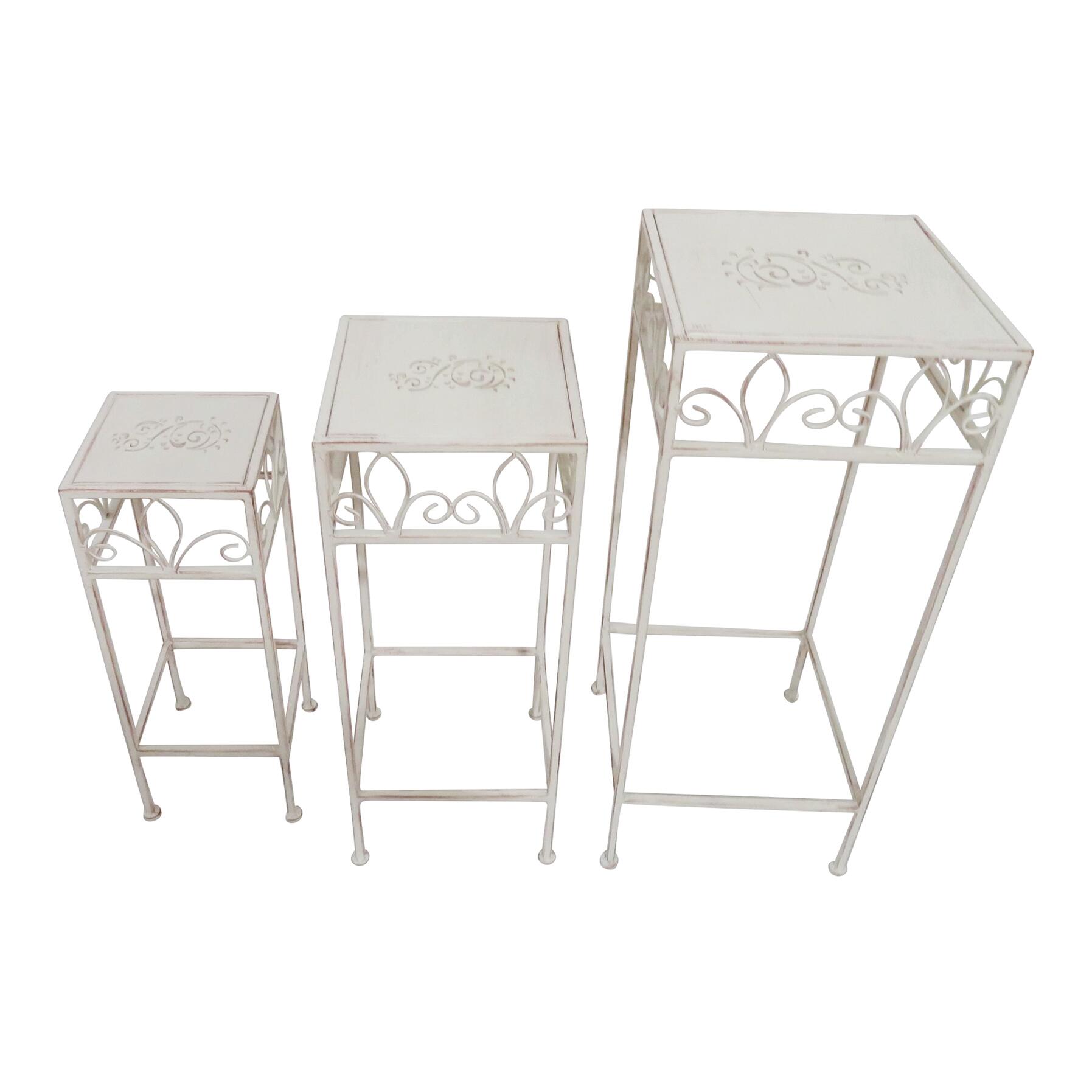 Decorazione in ferro Set Tavolini Portavaso L 28 x H 70 cm | Leroy Merlin