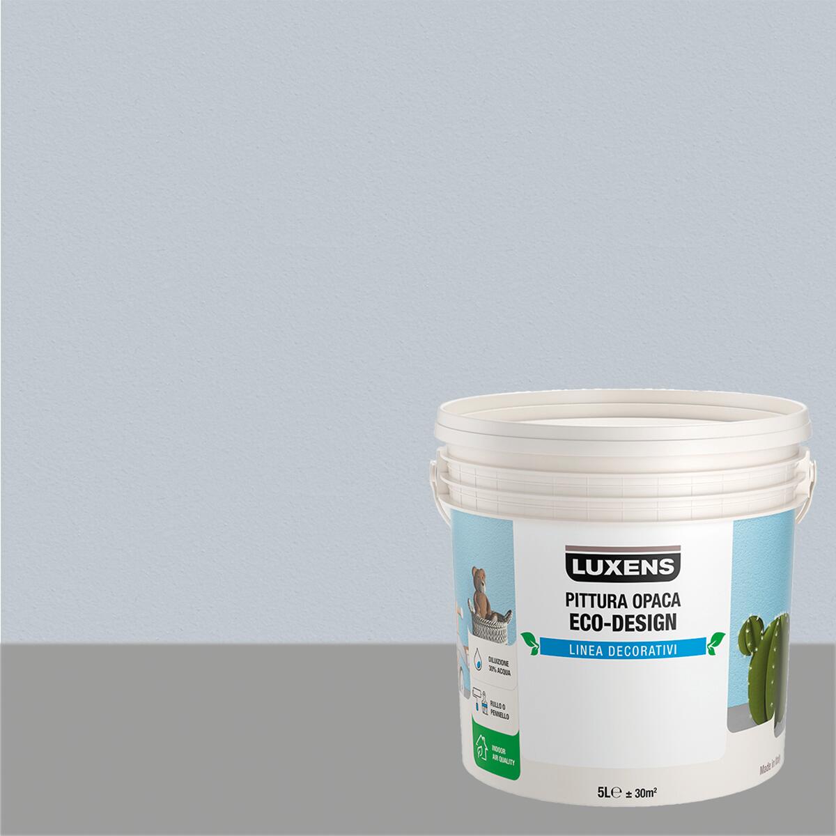Pittura decorativa tinta unita azzurro cielo 5 l LUXENS | Leroy Merlin