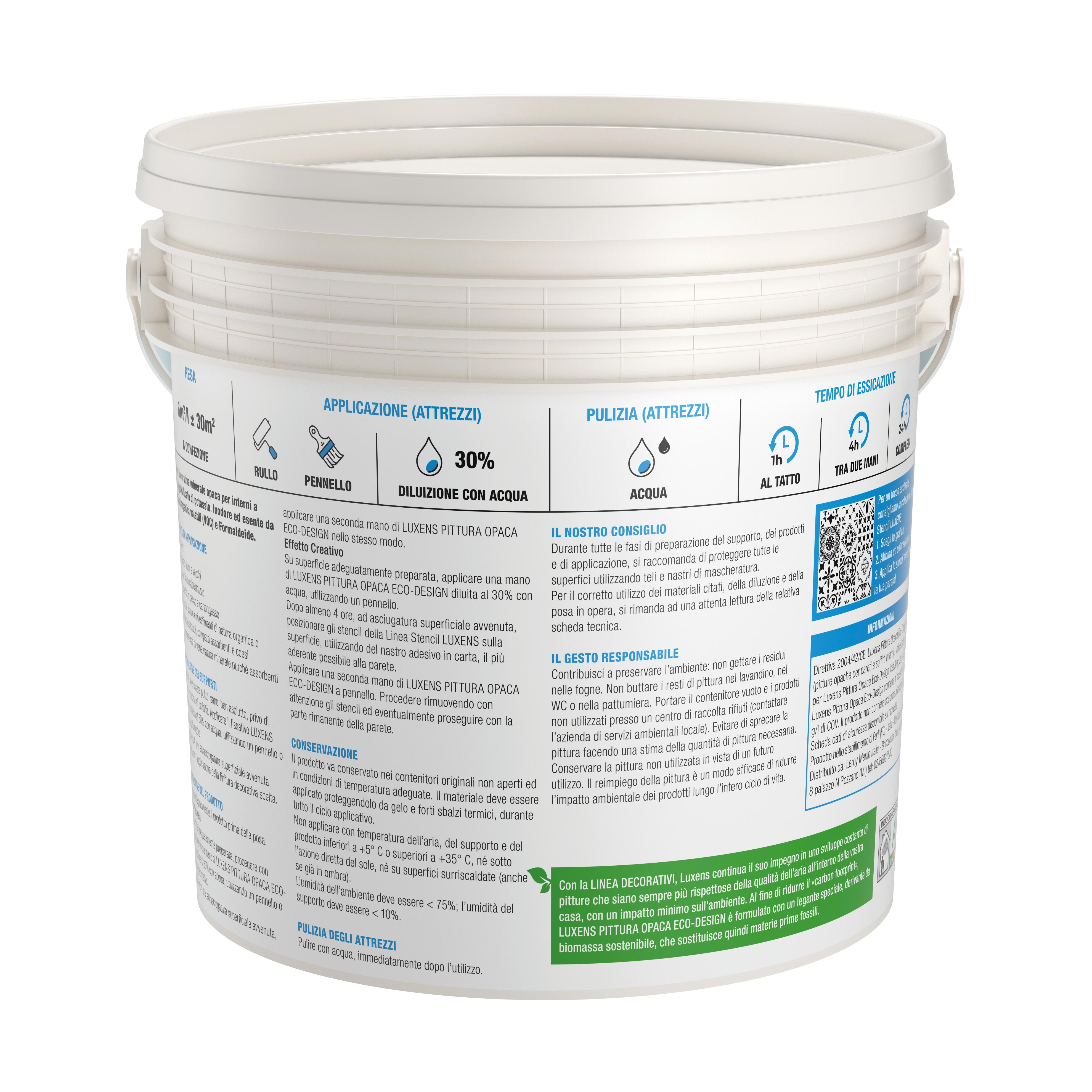 Pittura decorativa tinta unita azzurro cielo 5 l LUXENS | Leroy Merlin