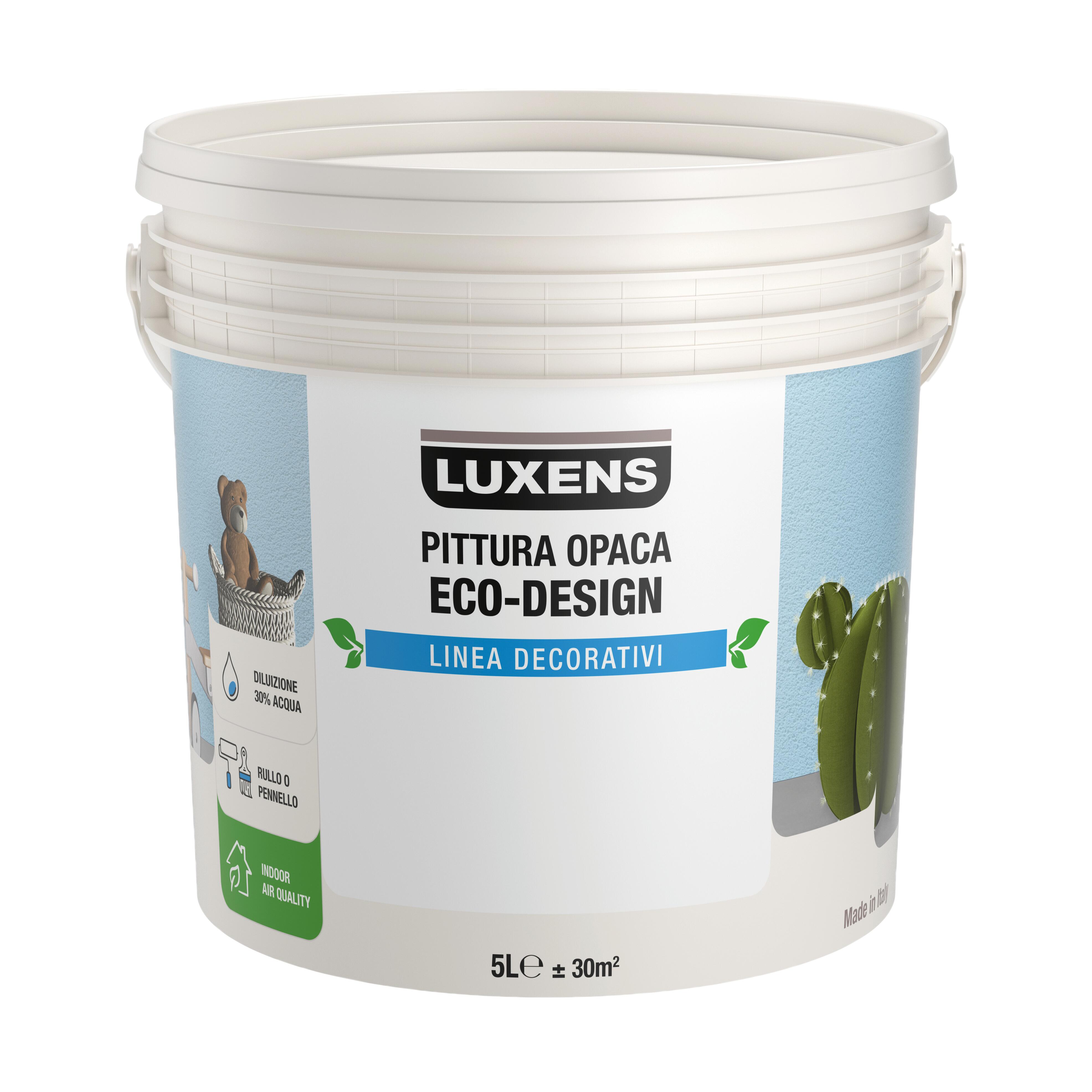 Pittura decorativa tinta unita azzurro cielo 5 l LUXENS | Leroy Merlin