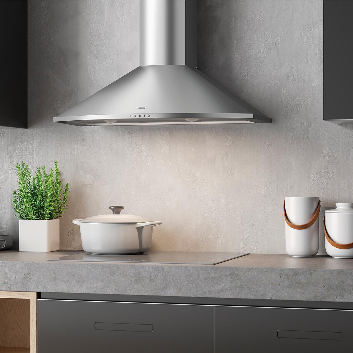 Cappa a parete DCH23 EG8 SS19A FABER inox L 89.8 cm | Leroy Merlin