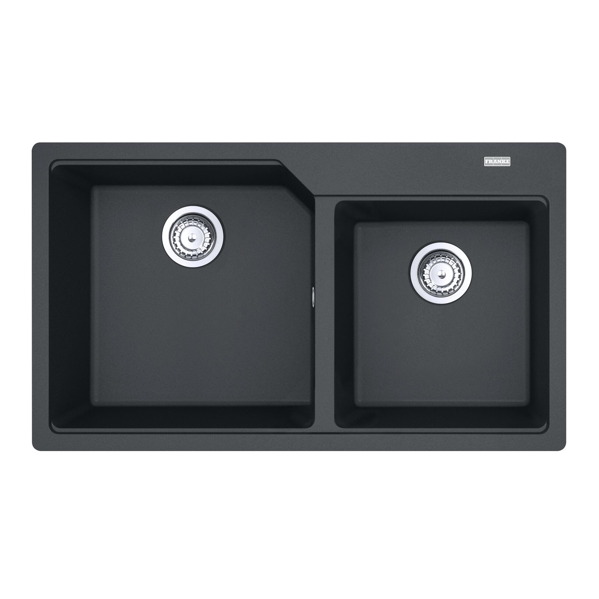 Lavello a incasso FRANKE UCG 620-86 grafite 86 x 50 cm 2 vasche | Leroy ...