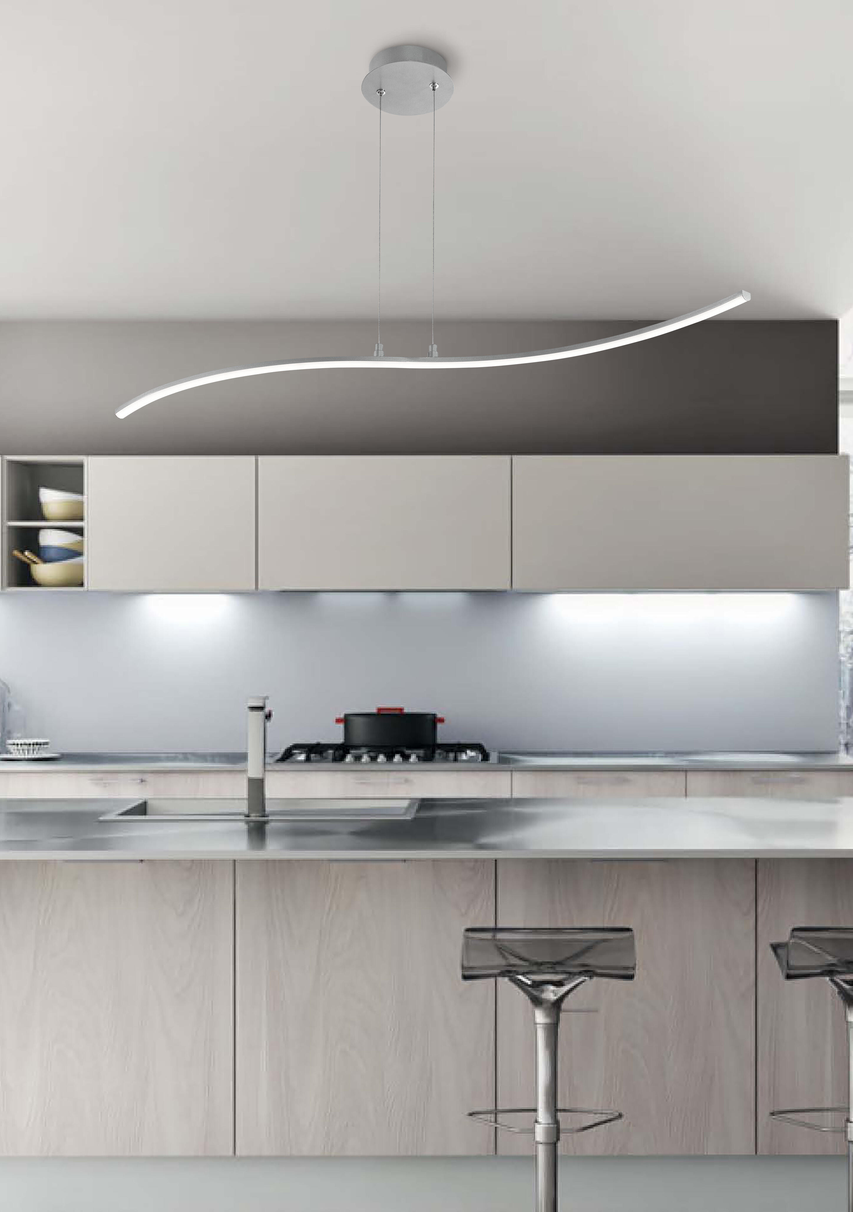 Lampadario Moderno Eracle LED argento, in metallo, 1200 LM, NOVECENTO ...