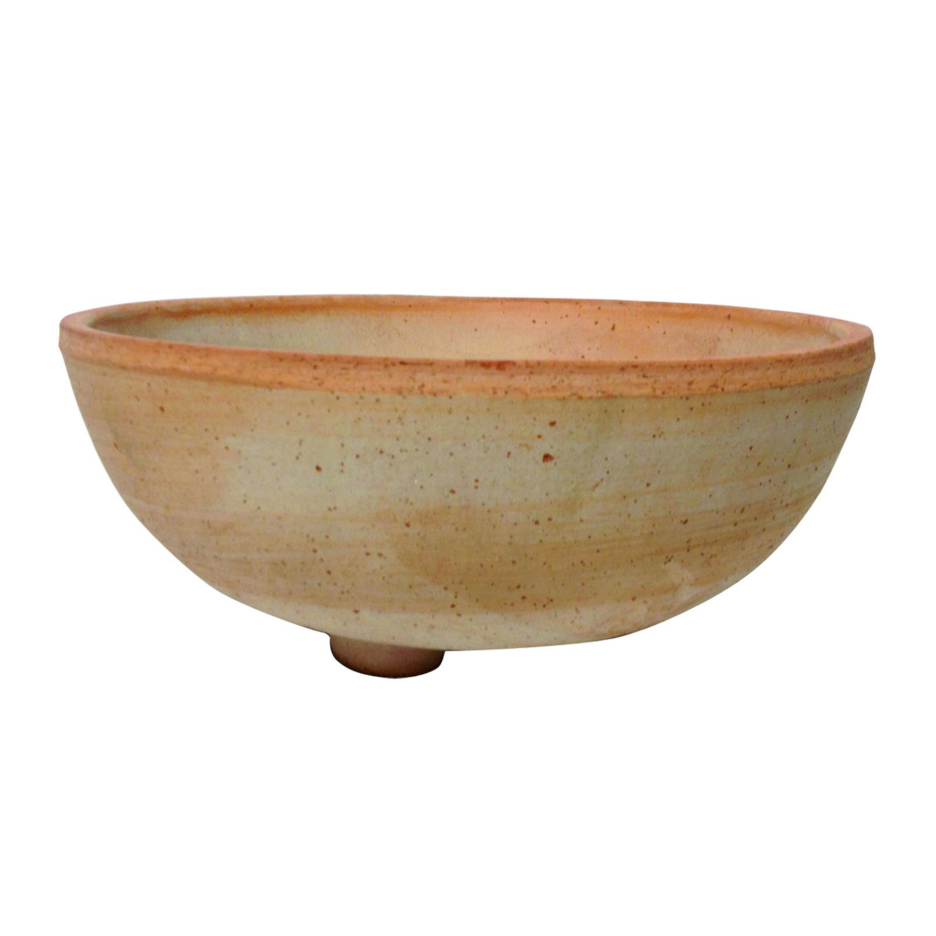 Ciotola con piede in terracotta colore Impruneta H 15 cm, Ø 35 cm ...