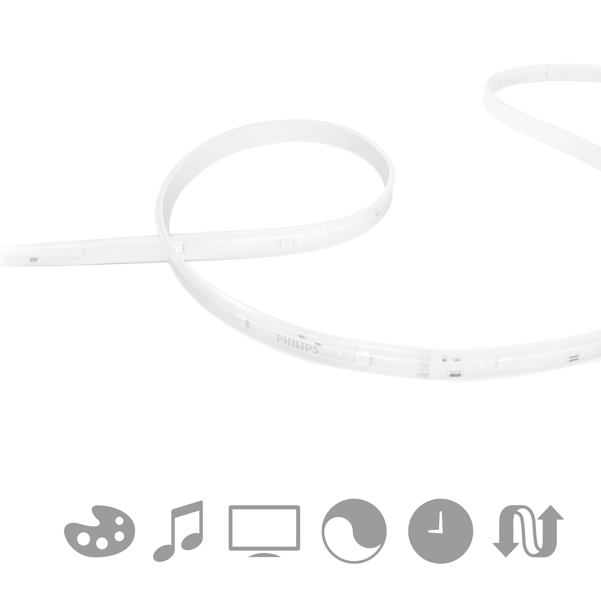 Striscia led 2m luce rgb 1600LM IP20 PHILIPS HUE | Leroy Merlin