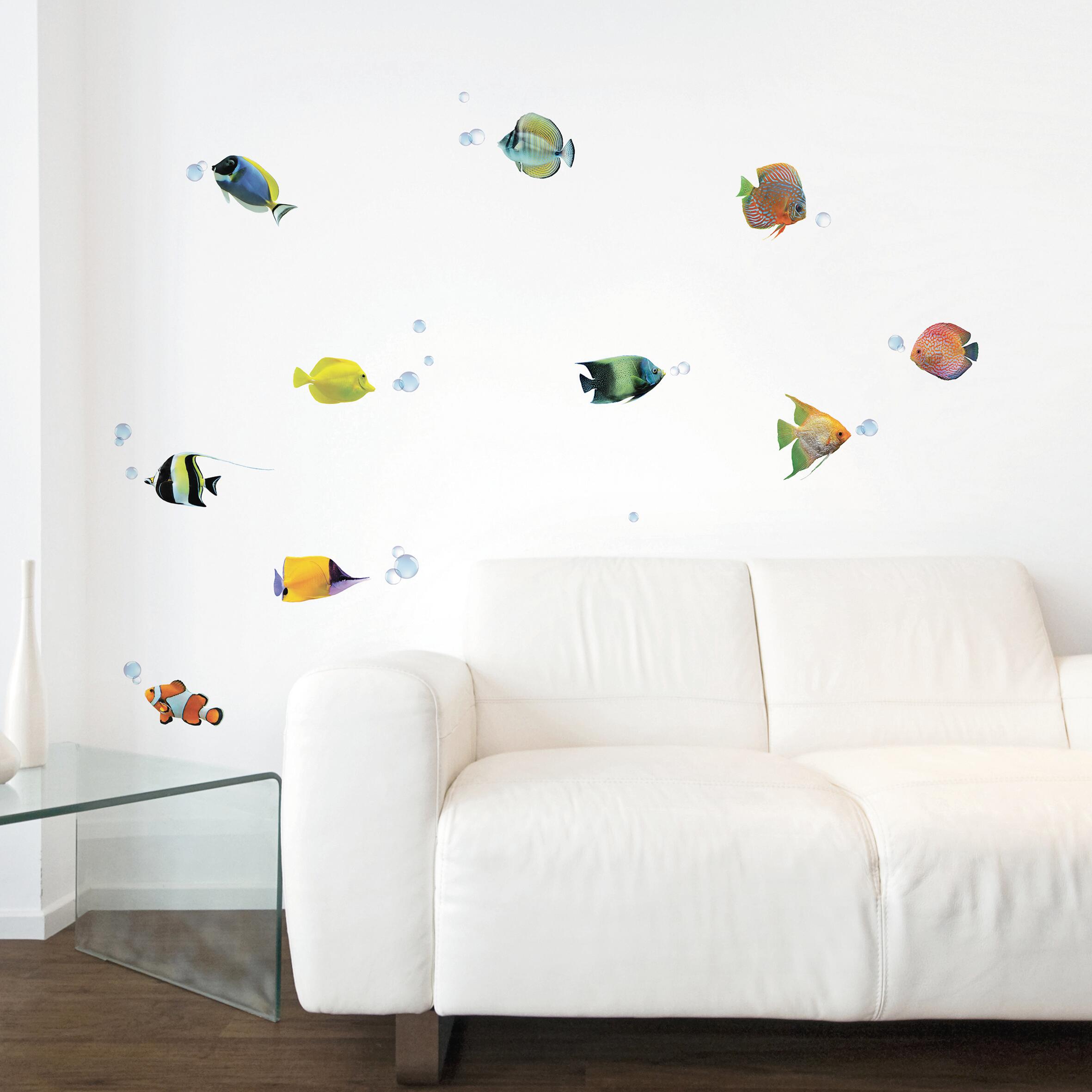 Sticker Pesci 31x31 cm multicolore, confezione da 2 fogli | Leroy Merlin