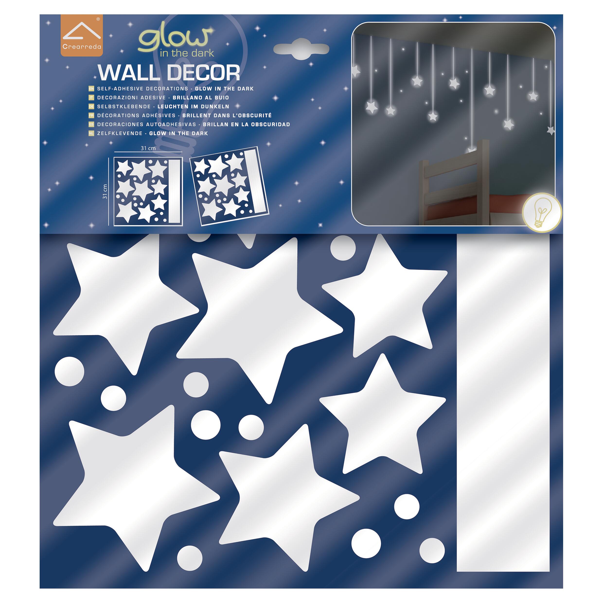 Sticker Stelle appese 31.5x34 cm Multicolore, confezione da 2 fogli ...