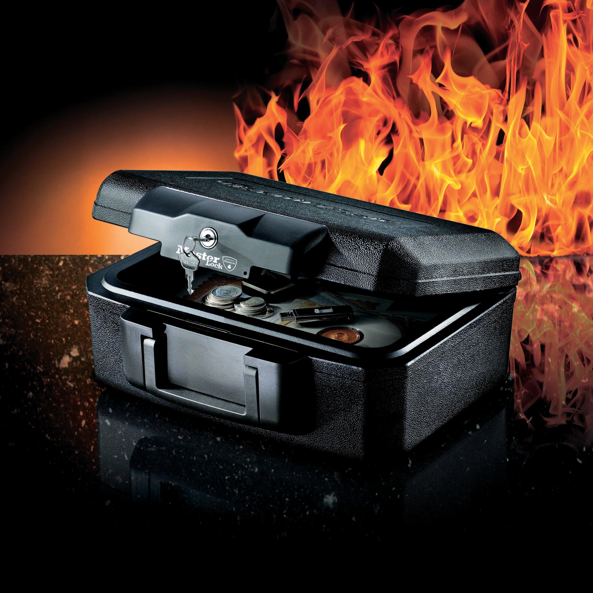 Mini cassetta di sicurezza MASTER LOCK autoportante 36.2 x 15.5 x 28.4 ...