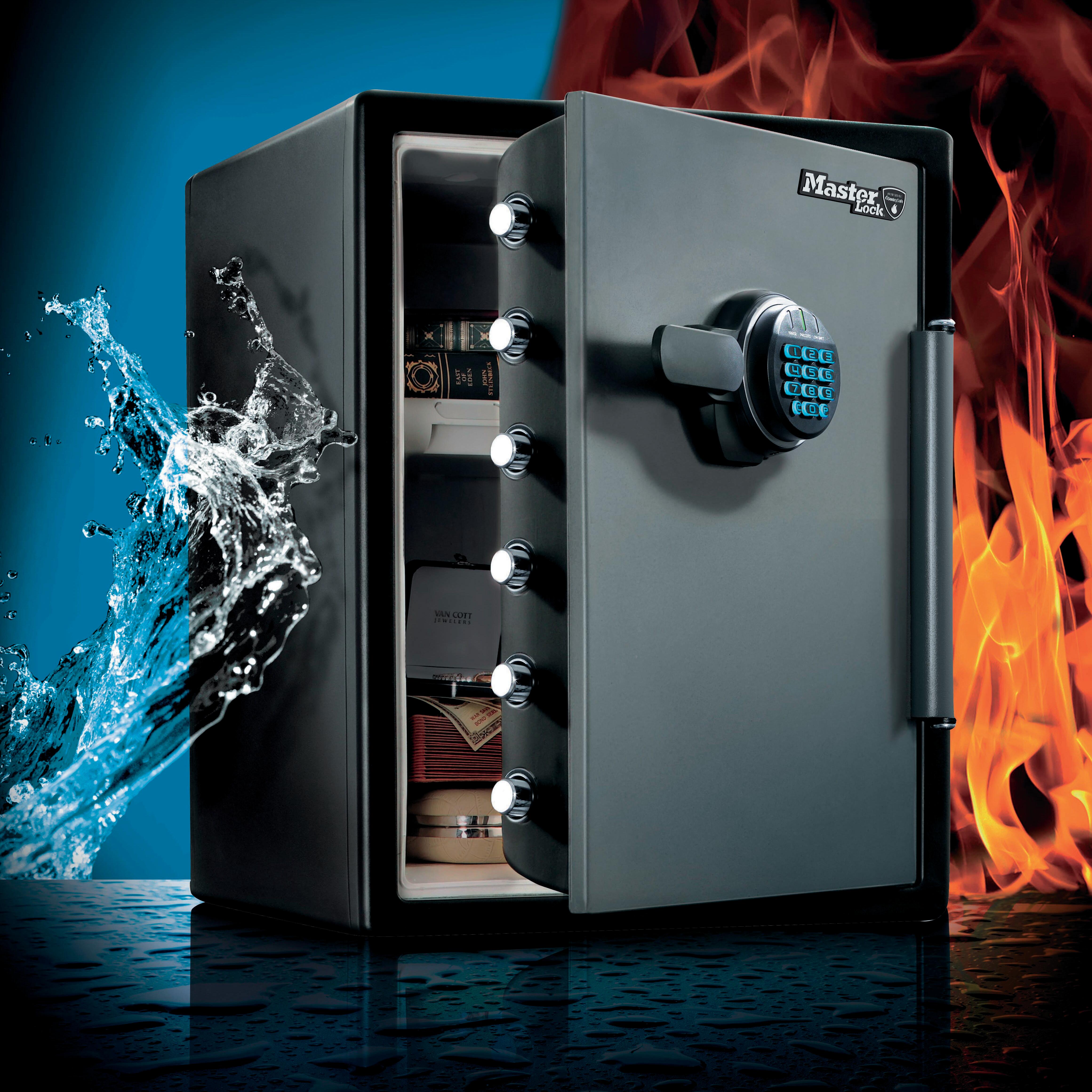 Cassaforte con codice elettronico MASTER LOCK LFW205FYC d'appoggio L 47 ...