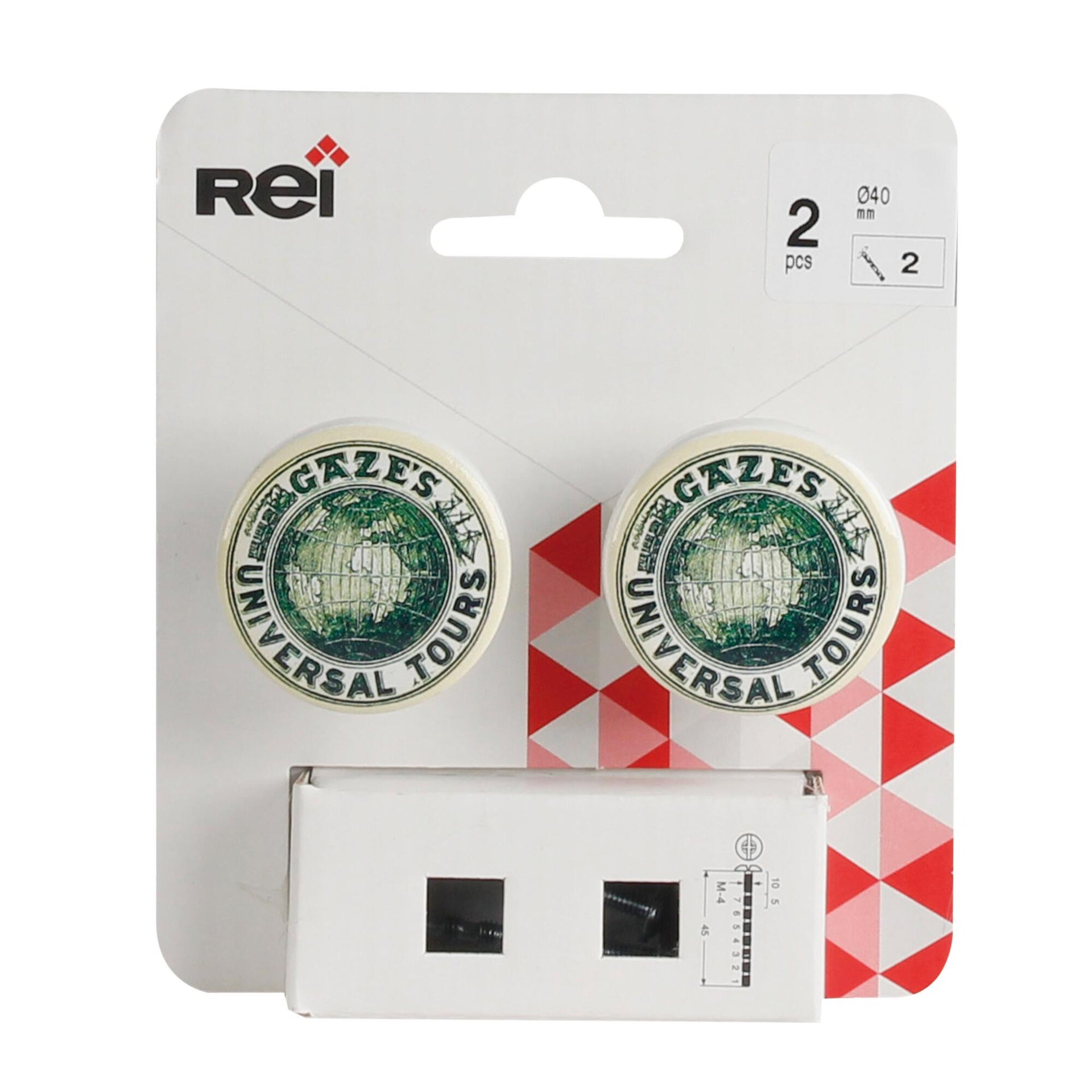 Pomolo per mobile in legno multicolore laccato Ø 38 mm 2 pezzi | Leroy ...