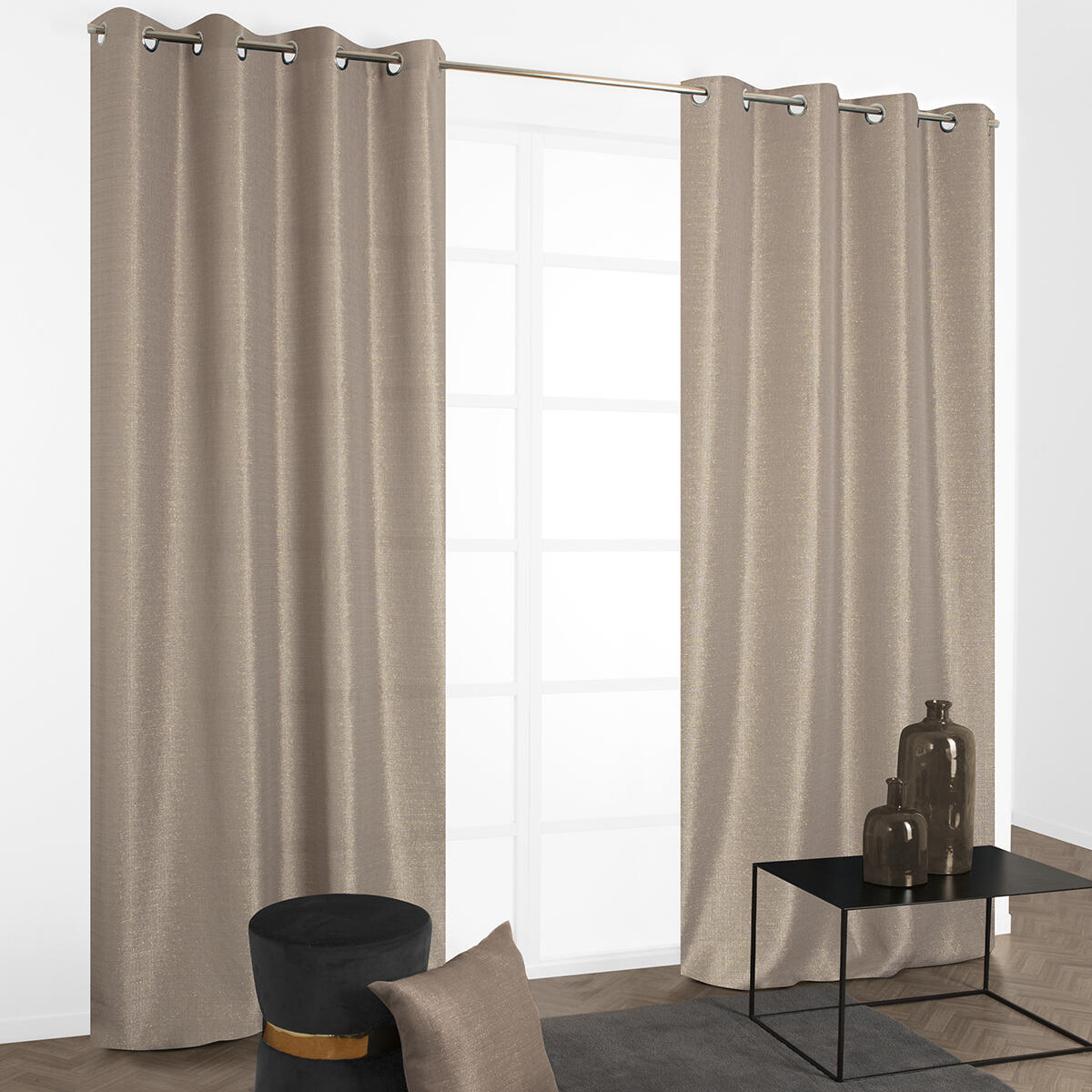 Tenda INSPIRE Dario marrone occhiello 140 x 280 cm | Leroy Merlin