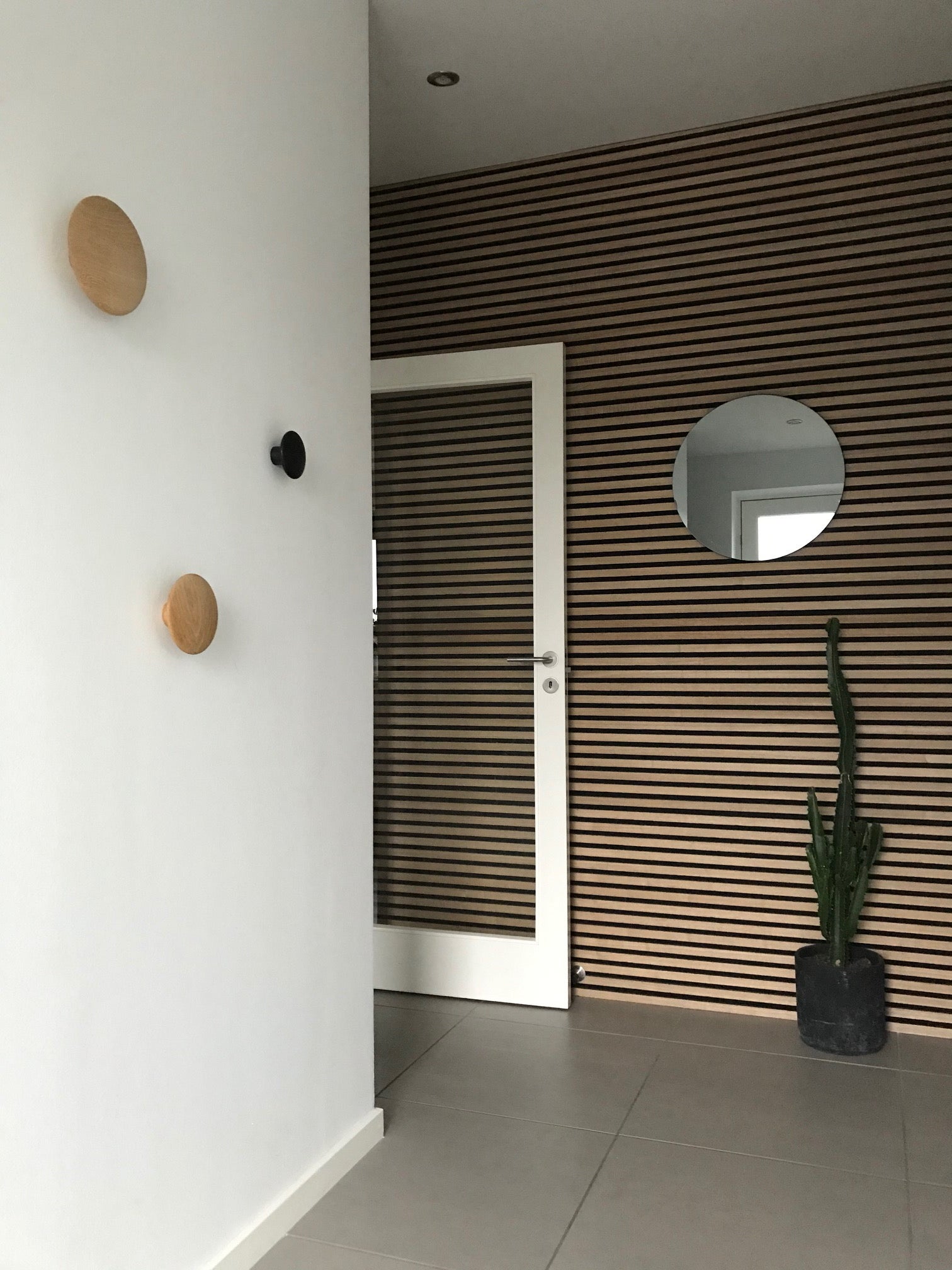 Pannello murale 3D fonoassorbente FIBROTECH rovere chiaro L 244 x H 60 ... Pannello murale 3D fonoassorbente FIBROTECH rovere chiaro L 244 x H 60 ...