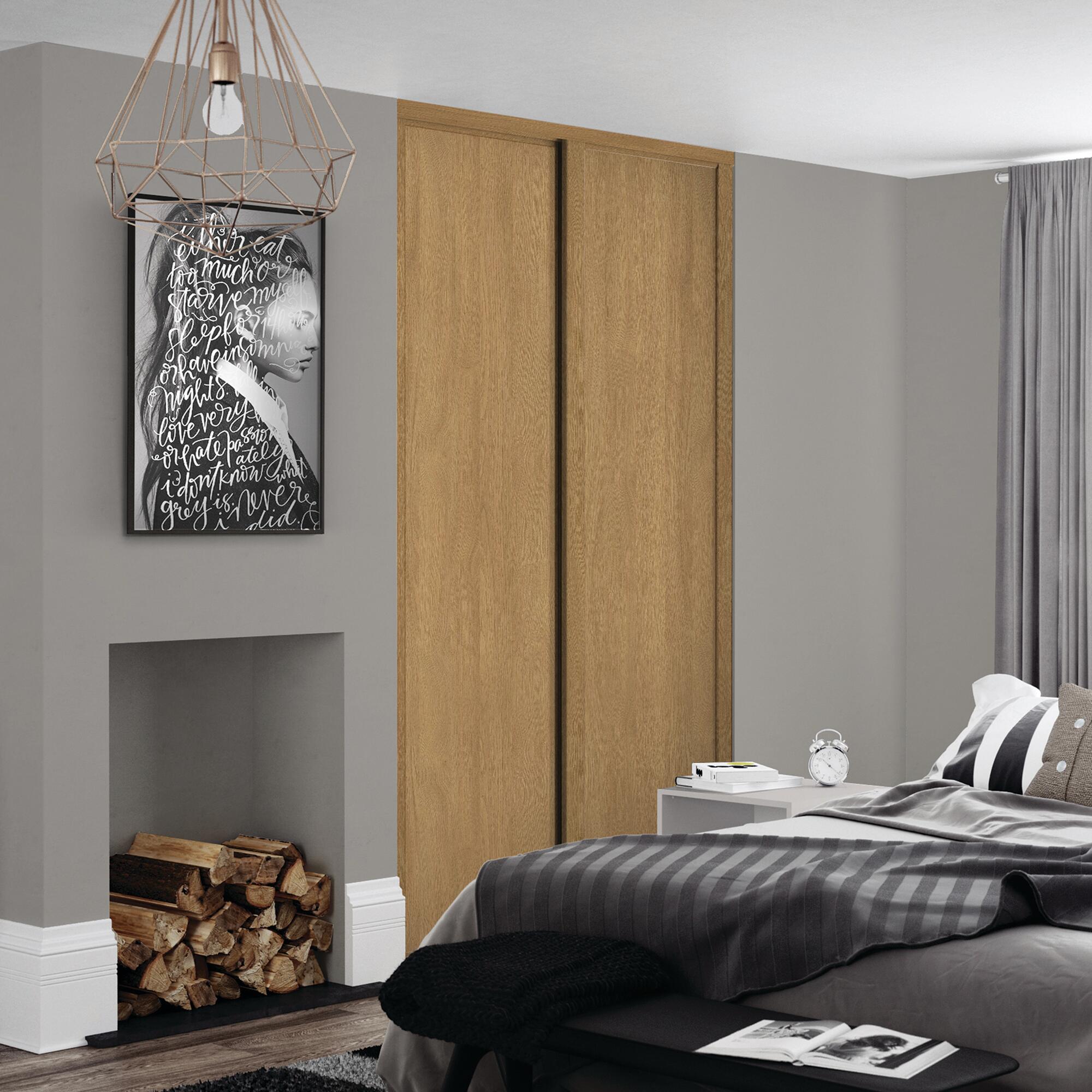 Ante scorrevoli Memphis 2 ante rovere L 120 x H 270 cm | Leroy Merlin