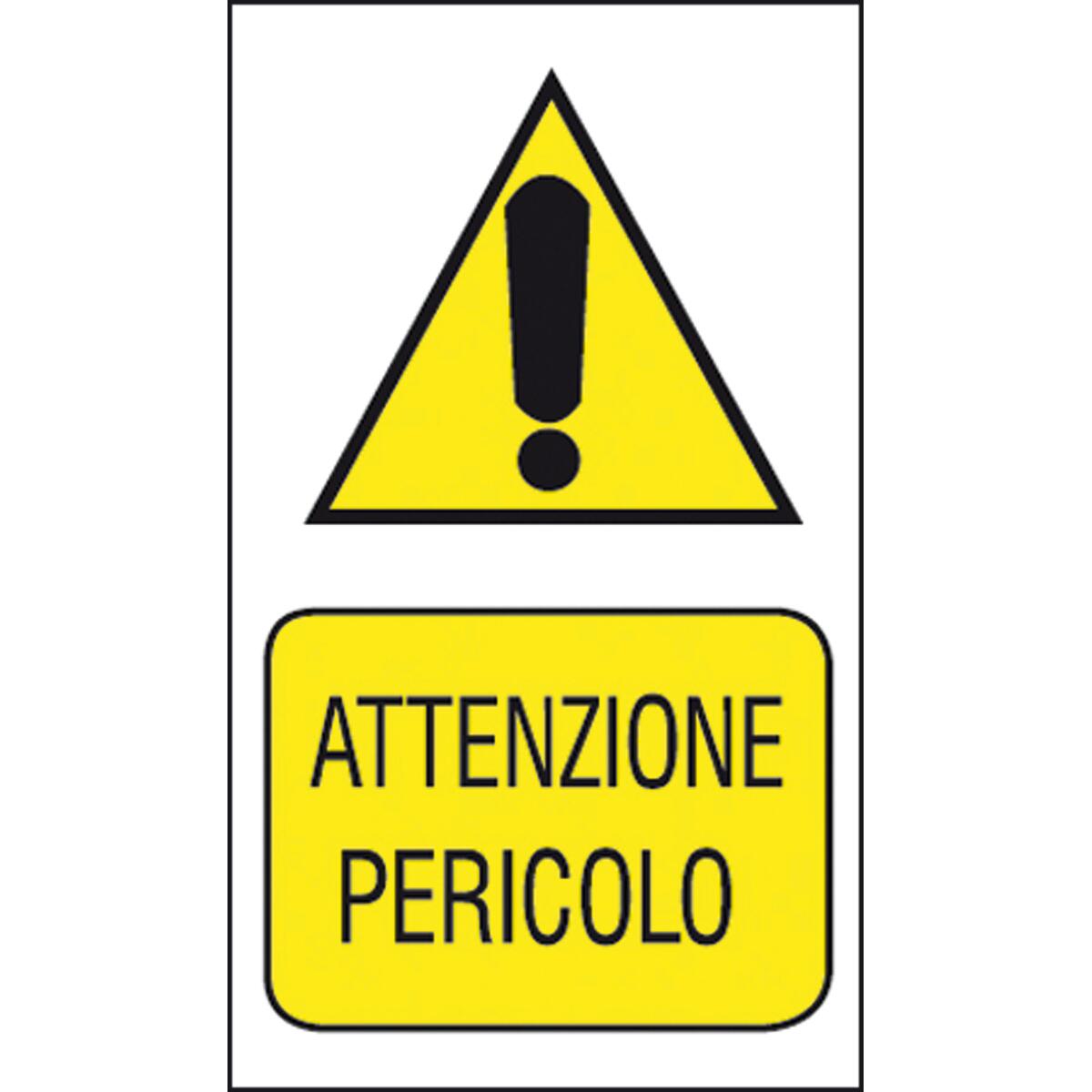 Cartello segnaletico Attenzione pericolo pvc 20 x 30 cm | Leroy Merlin