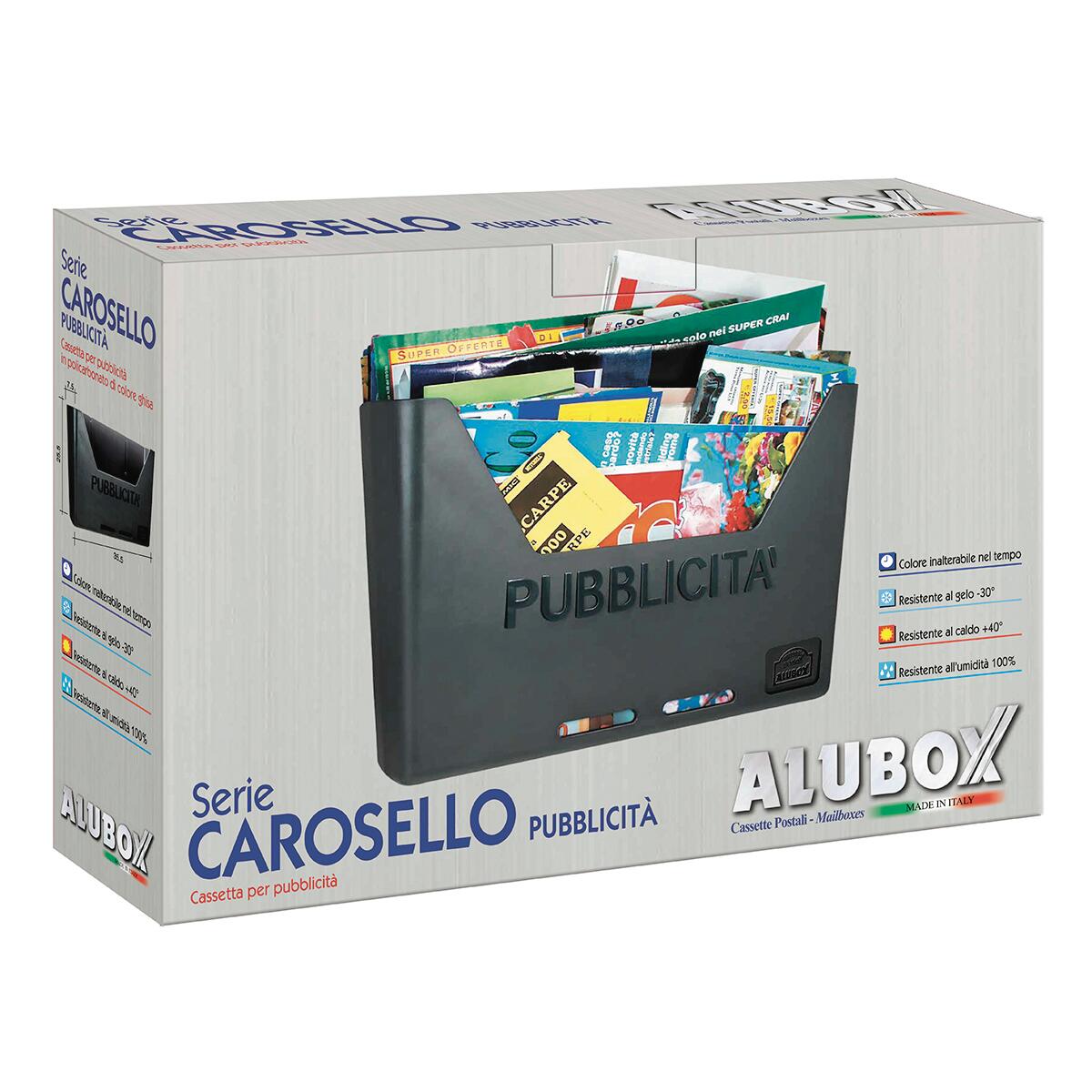 Cassetta porta pubblicità Carosello L 355 x P 75 x H 255 mm colore ...