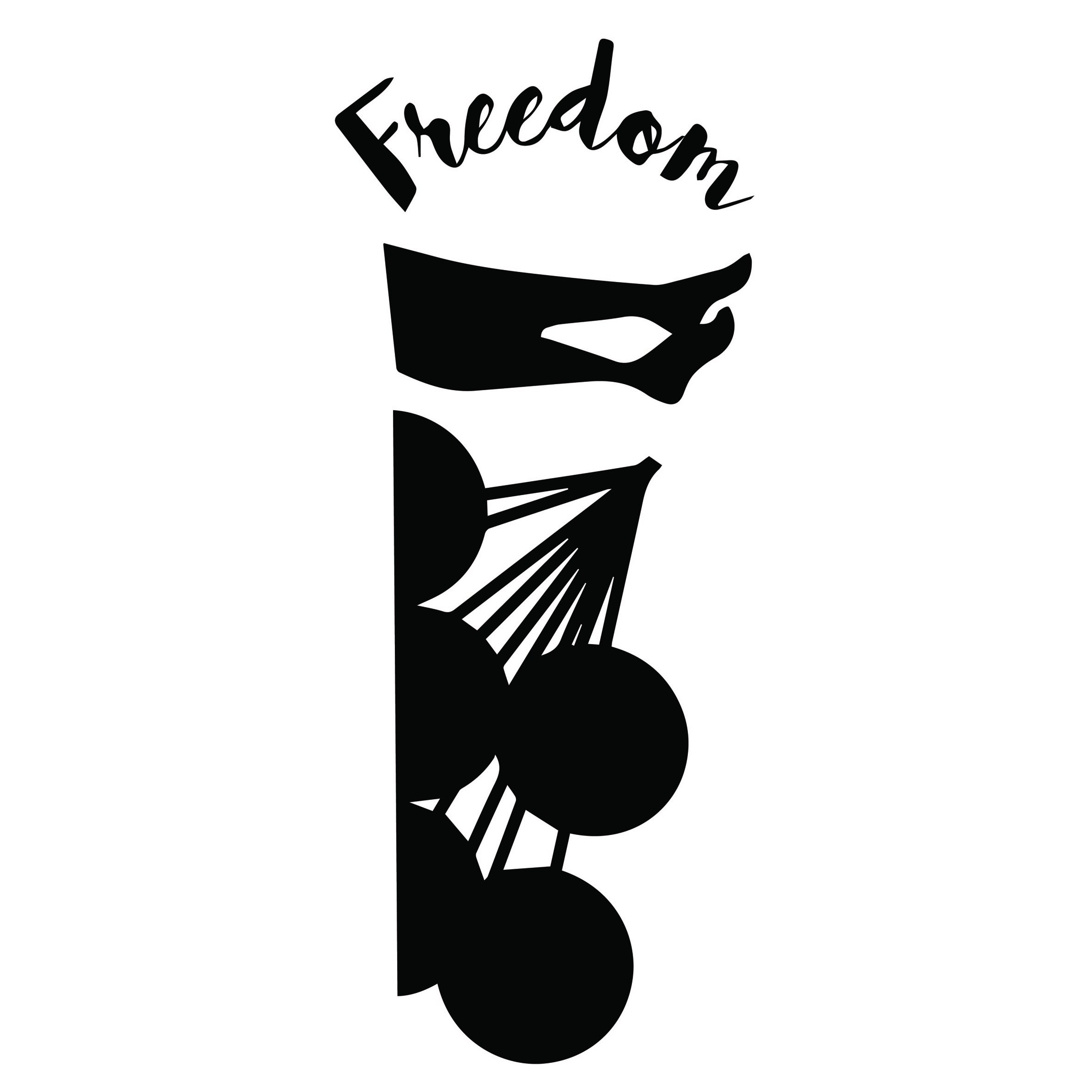 Sticker Freedom 15x15 cm | Leroy Merlin