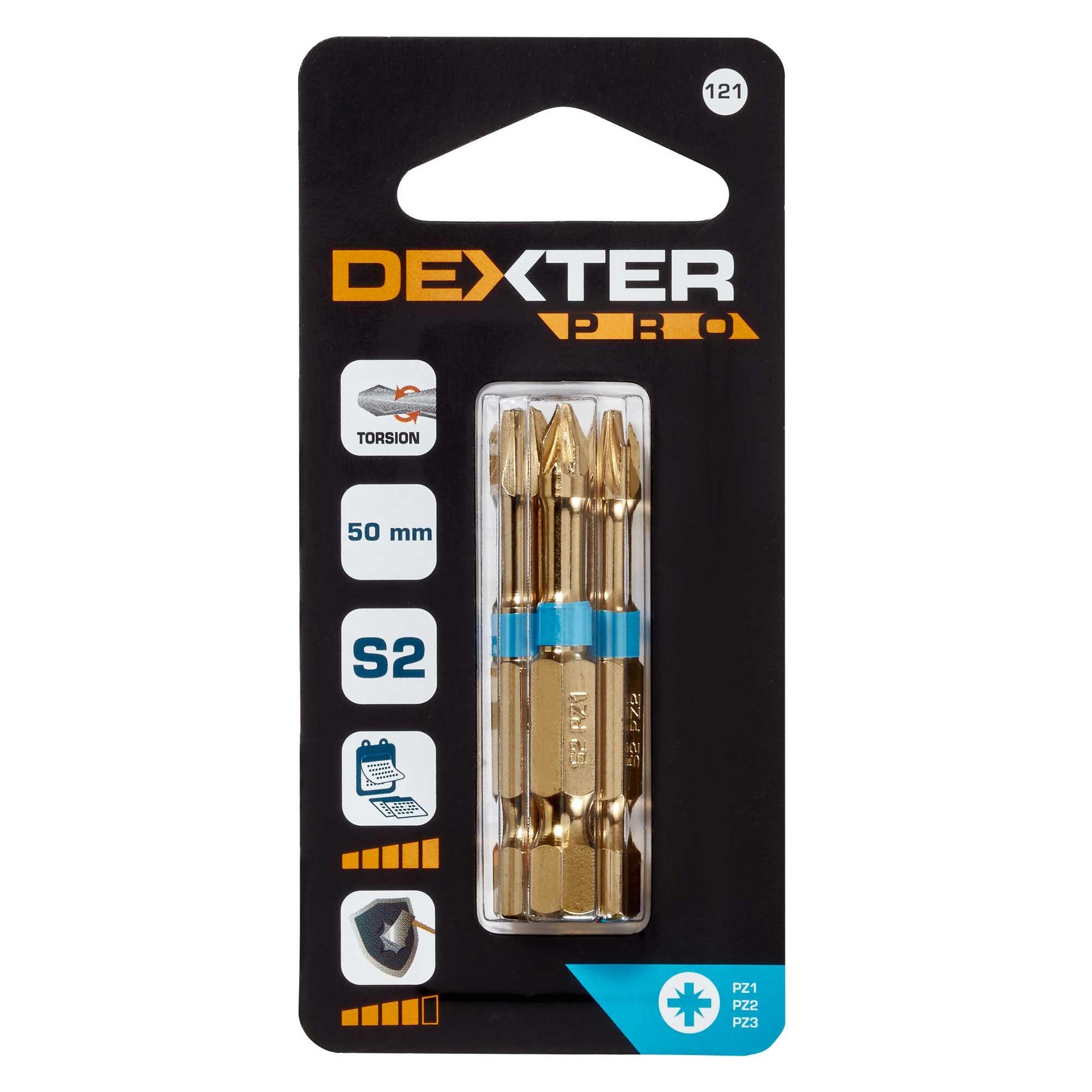 Set di inserti per avvitatori DEXTER PRO 3 pezzi | Leroy Merlin