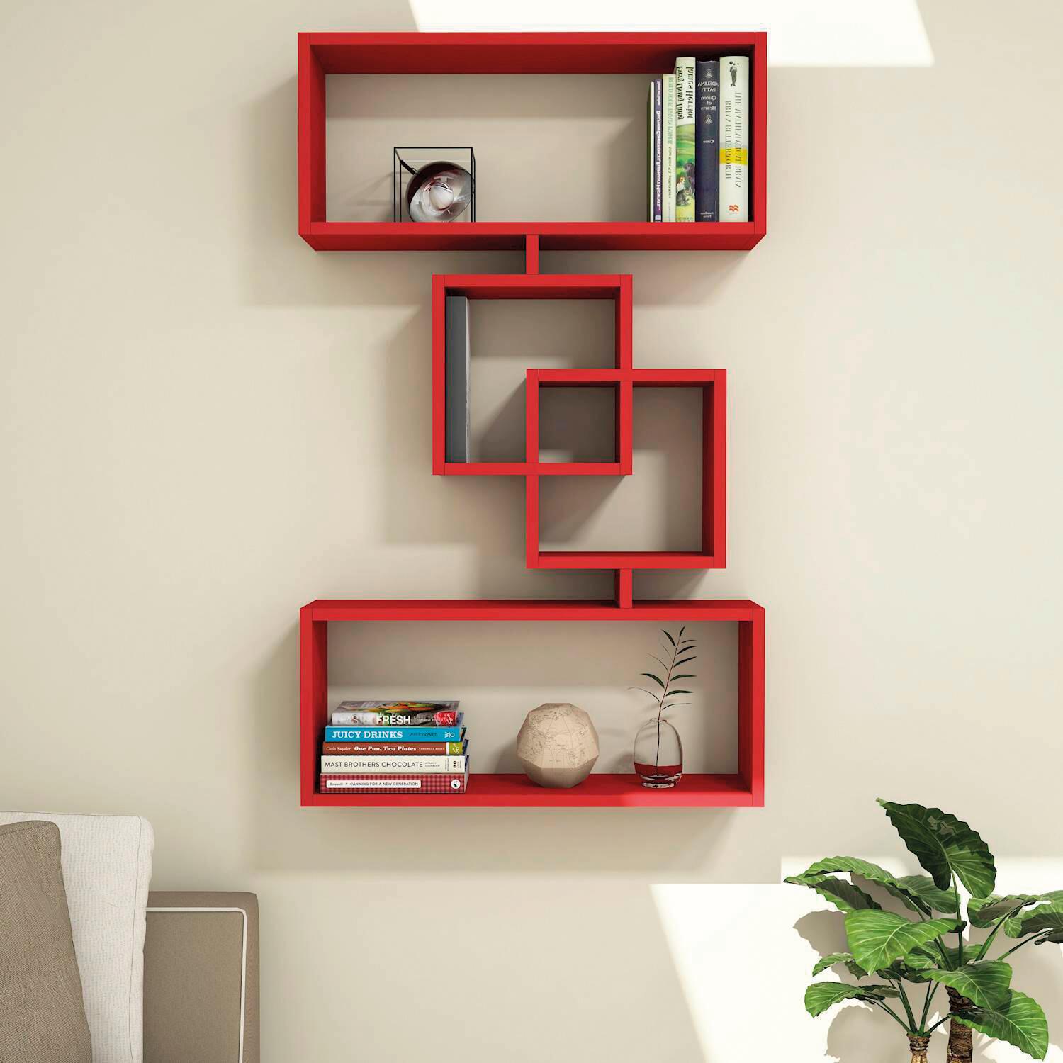 Mensola Harmony L 70 x P 20 cm, Sp 3 cm rosso | Leroy Merlin