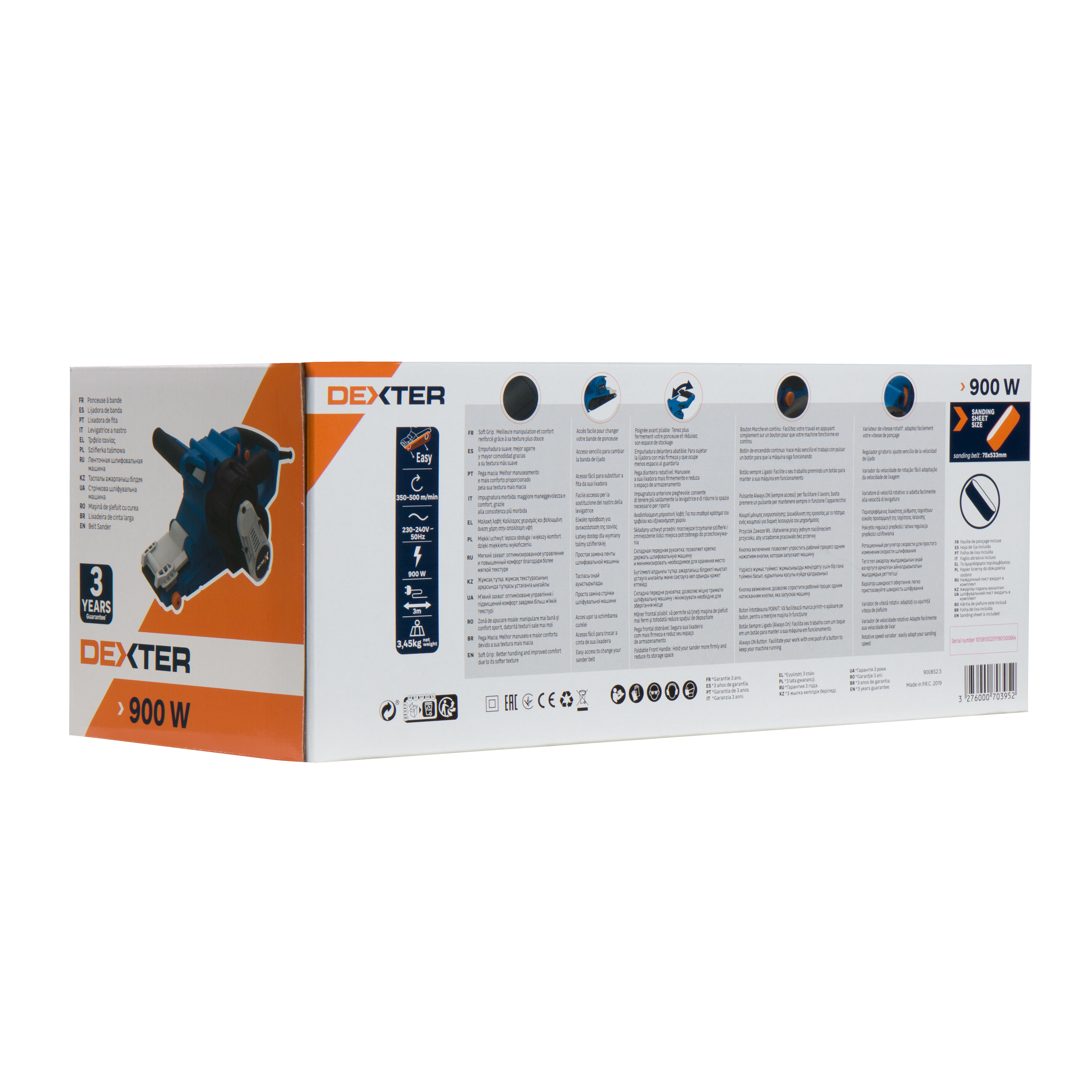 Levigatrice a nastro DEXTER 900 W 0.533 m | Leroy Merlin