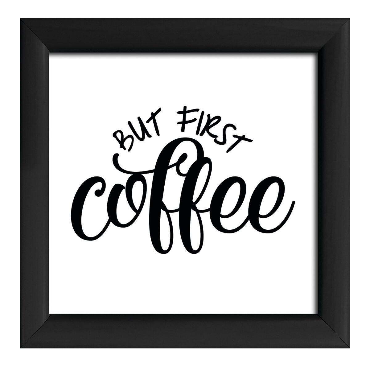 Stampa incorniciata Nro First Coffee 30x30 cm | Leroy Merlin