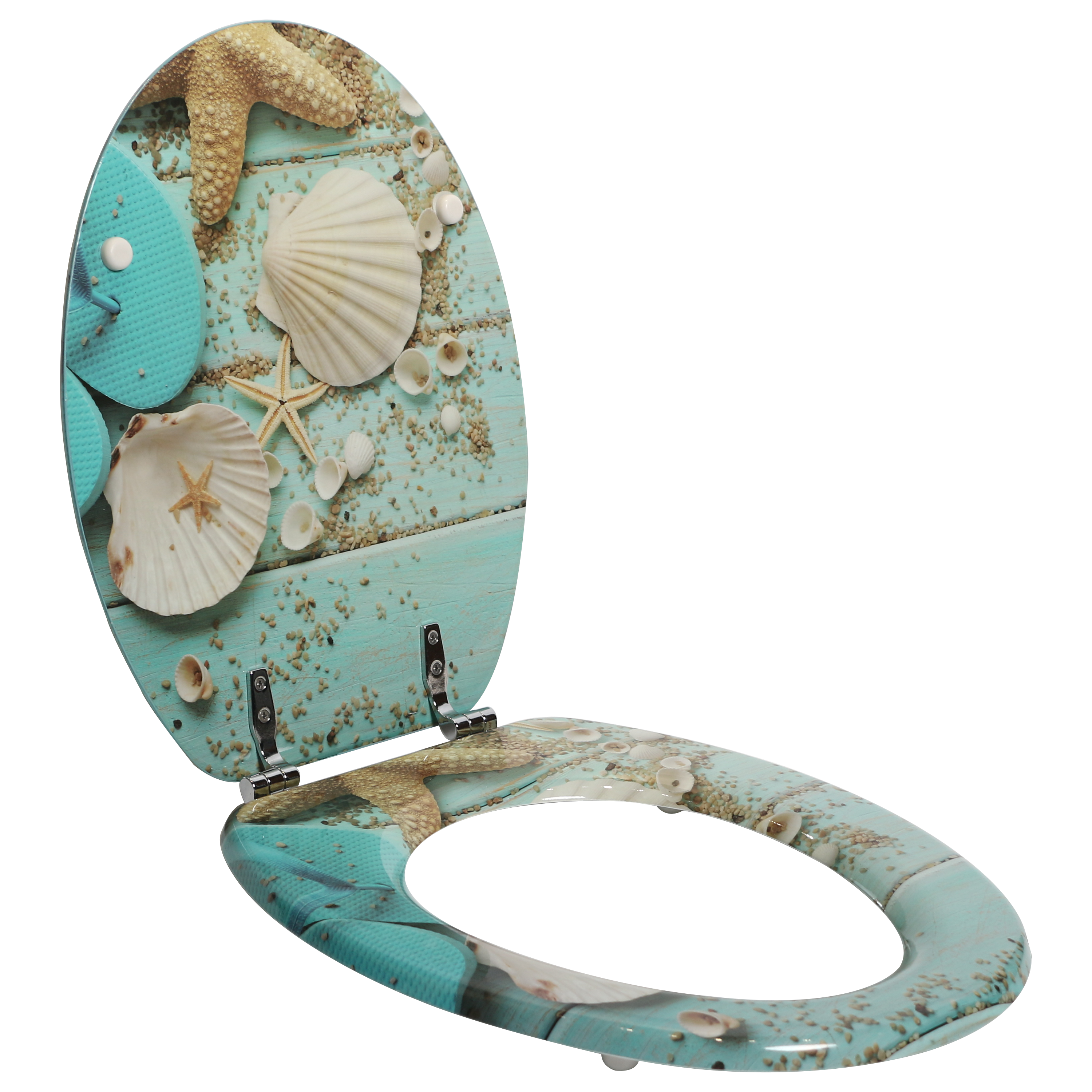 Copriwater ovale Universale Conchiglie SENSEA mdf fantasia | Leroy Merlin