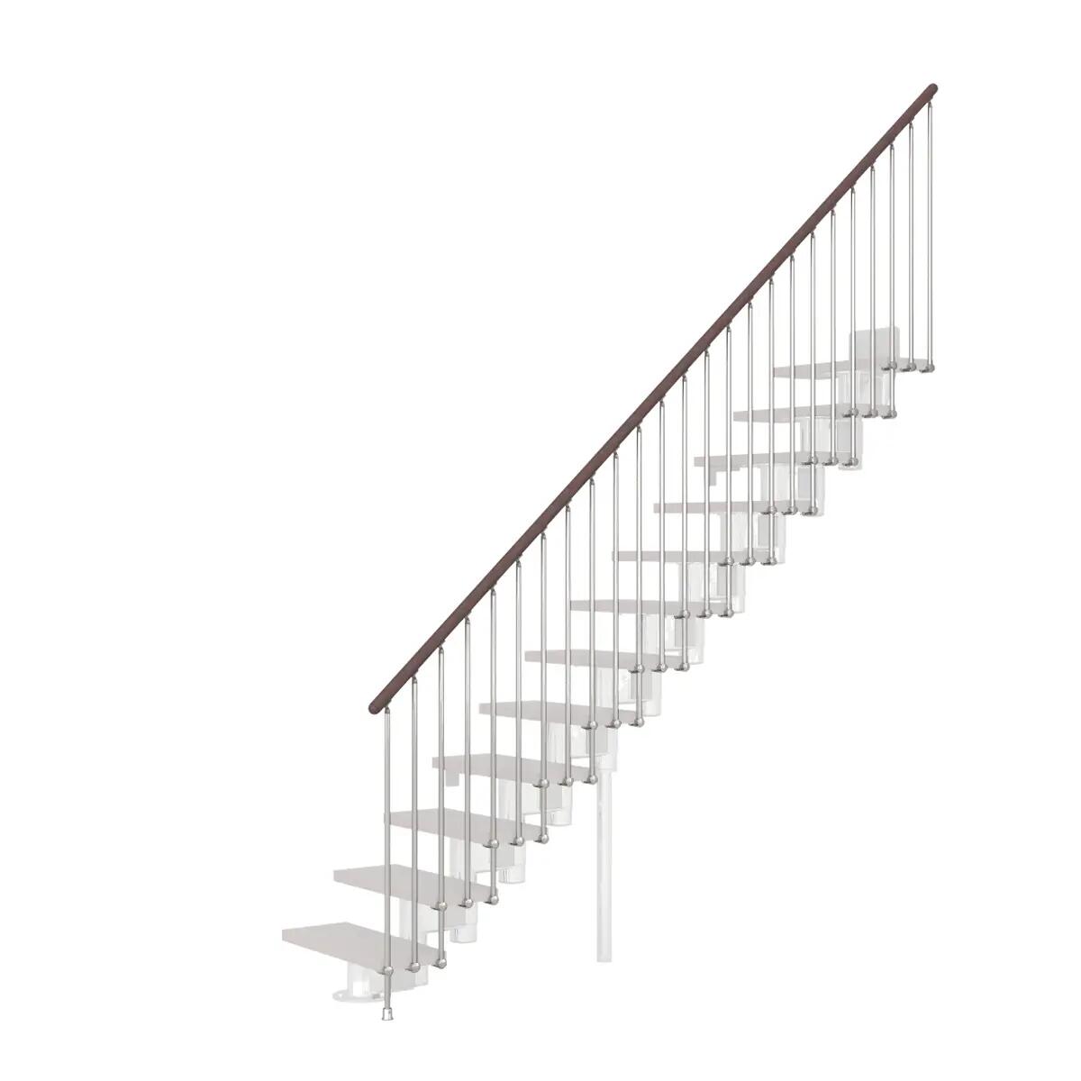 Parapetto Long in legno faggio e metallo grigio cromo H 1000 mm | Leroy ...