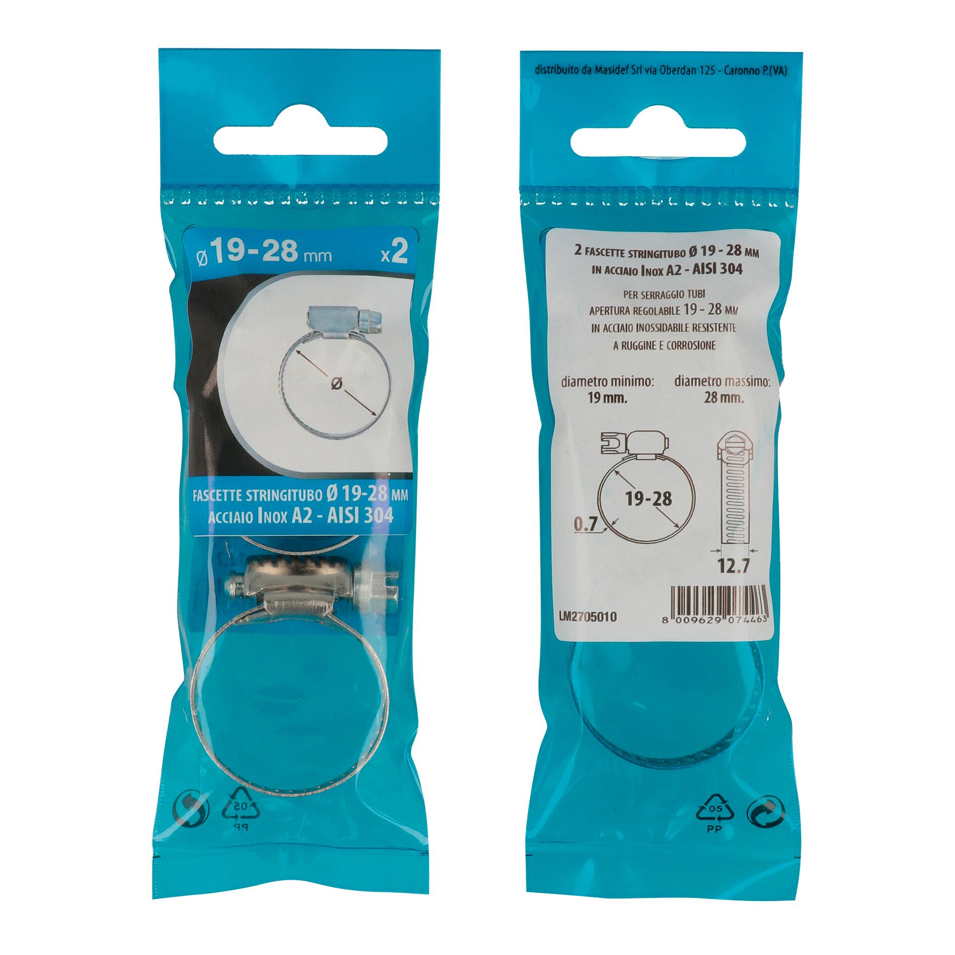 Collare stringitubo per tubatura STANDERS Ø 19 x 12.7 mm 2 pezzi ...