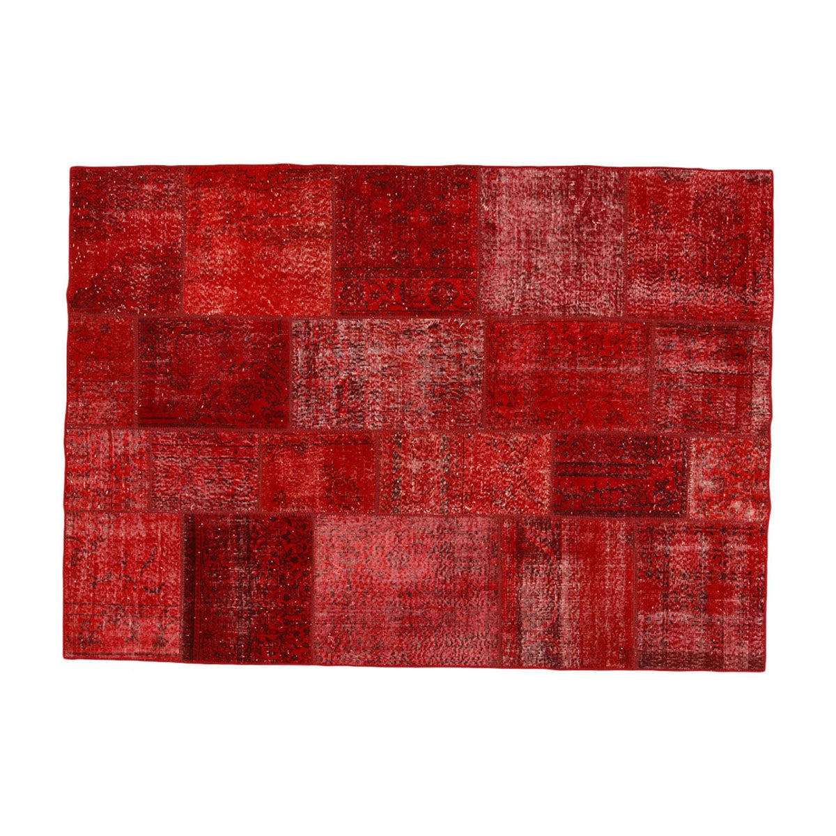 Tappeto Anatolian patchwork in lana, rosso, 300x400 | Leroy Merlin