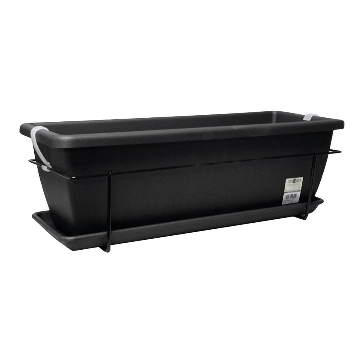 Cassetta portafiori EURO3PLAST Kit Gardenie in plastica antracite H 16 cm, L 50 x | Leroy Merlin