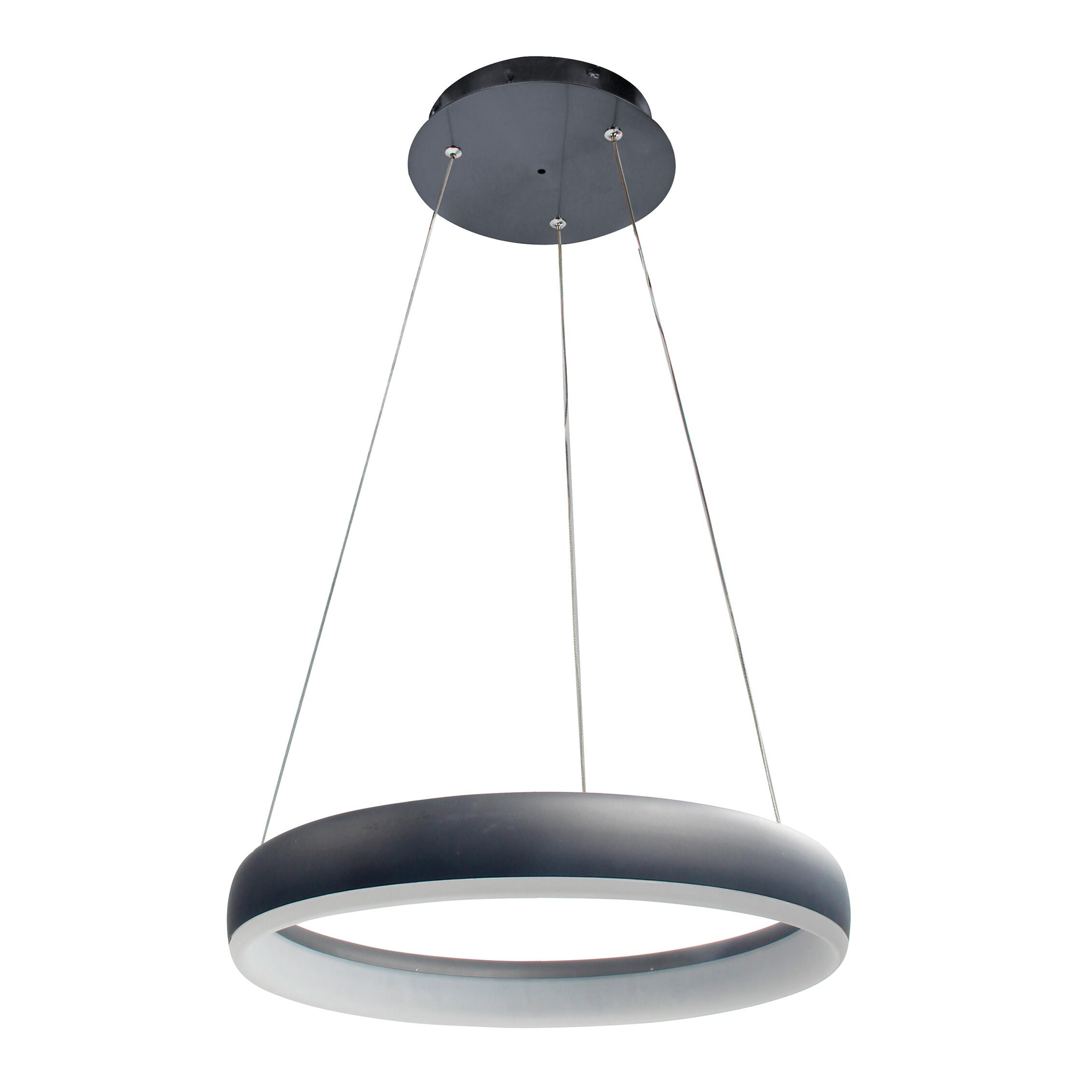Lampadario Moderno Clint nero, in metallo, D. 40 cm, WOFI | Leroy Merlin