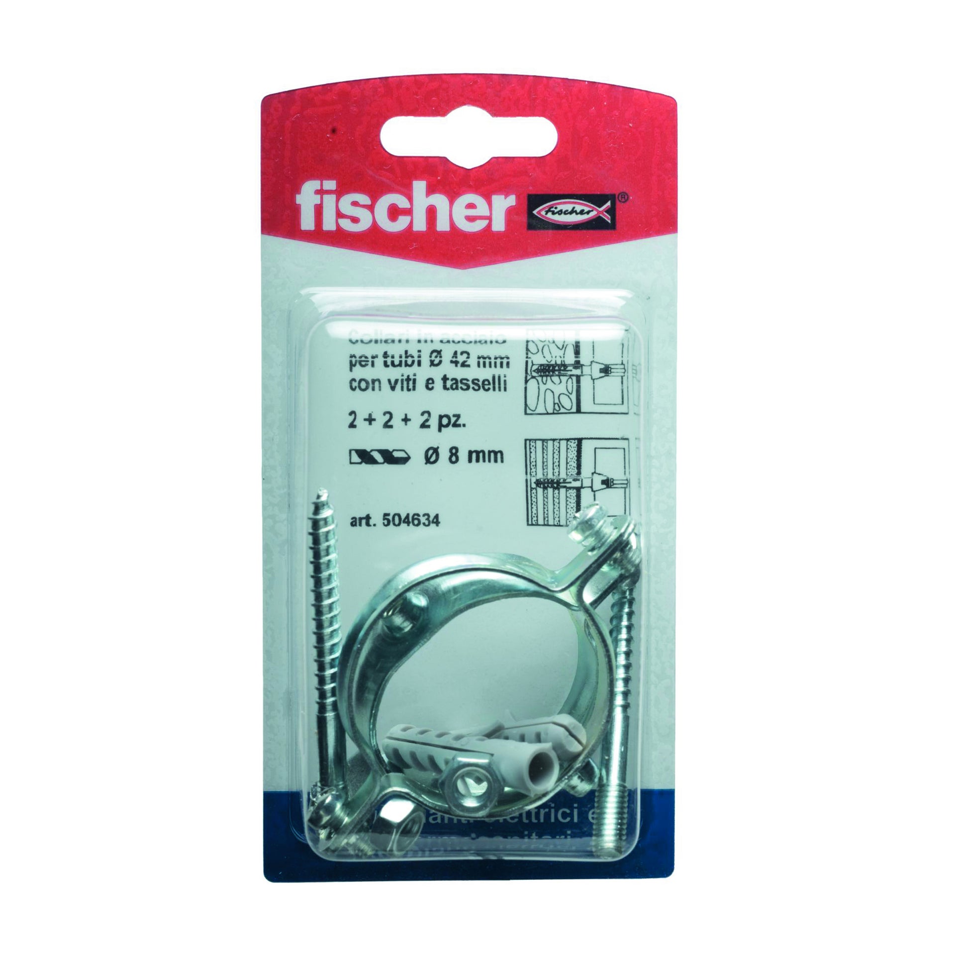 Collare stringitubo per tubatura Ø 42 2 pezzi | Leroy Merlin