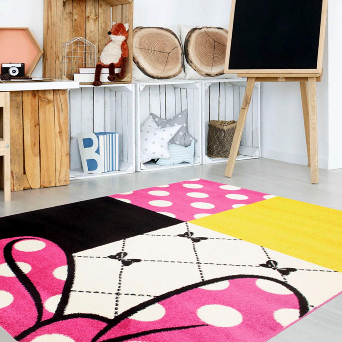 Tappeto Minnie b , rosso, 100x150 | Leroy Merlin