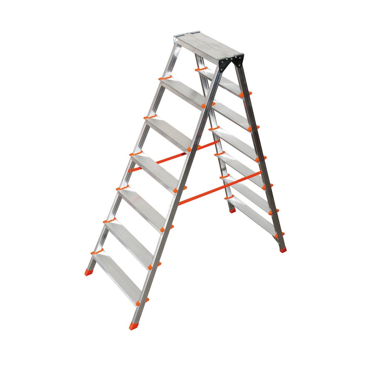 Scala doppia FACAL filo in alluminio 7+7 gradini per lavori fino a 3.2 ...