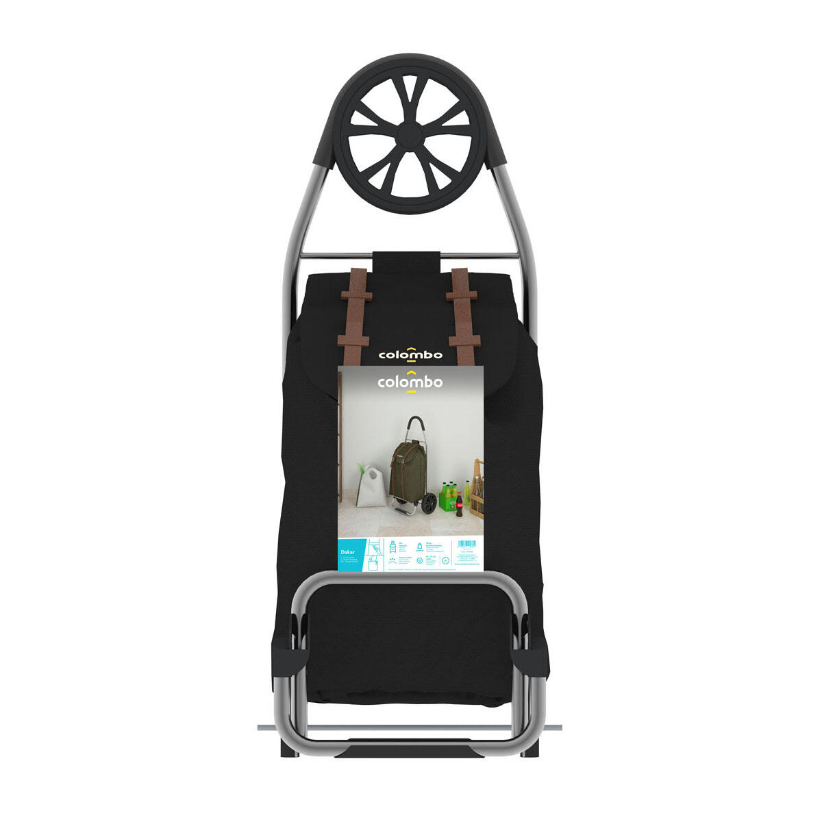 Trolley spesa con ruote nero | Leroy Merlin