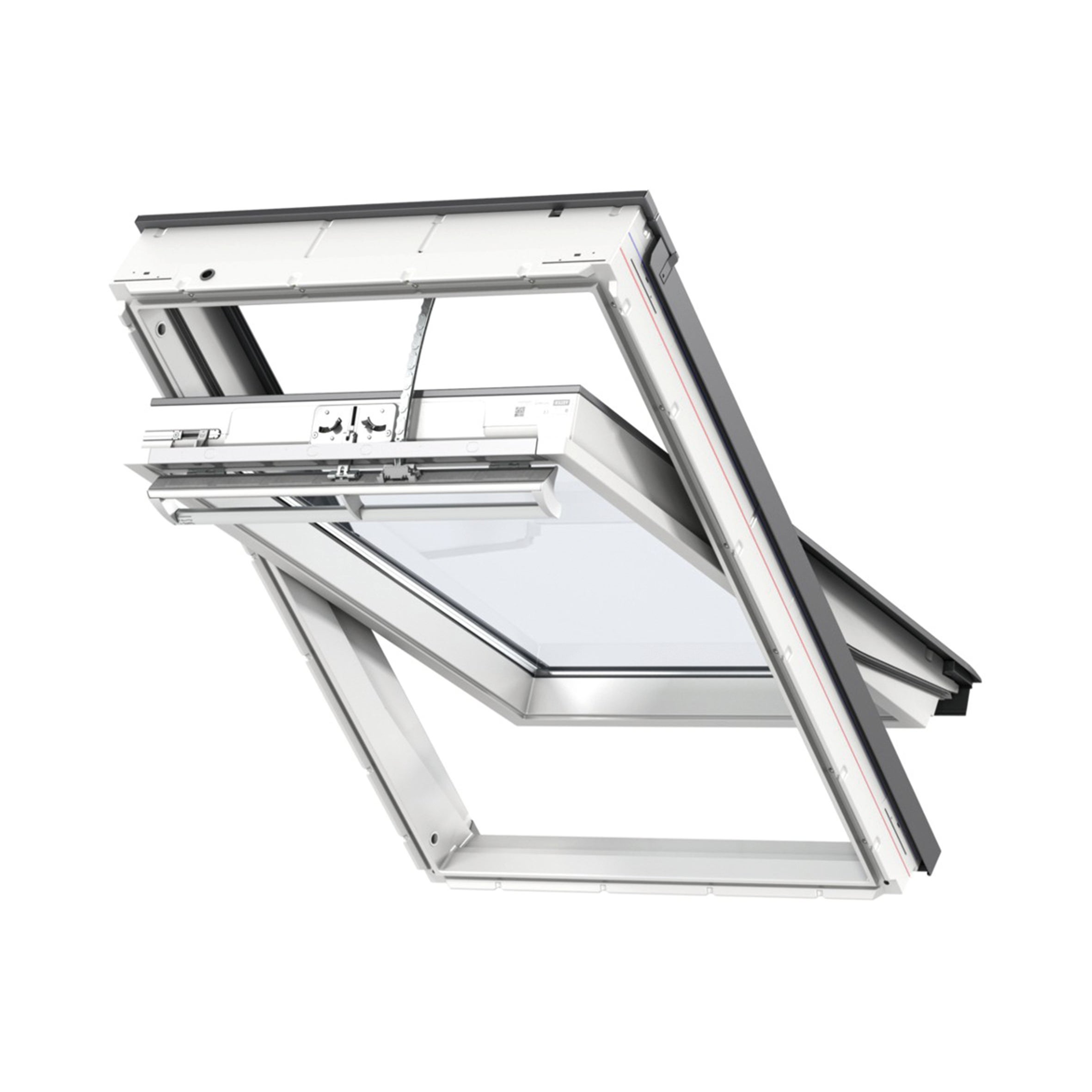 Finestra da tetto (faccia inclinata) VELUX GGU CK04 007021 elettrico L 55 x H 98 cm bianco ...