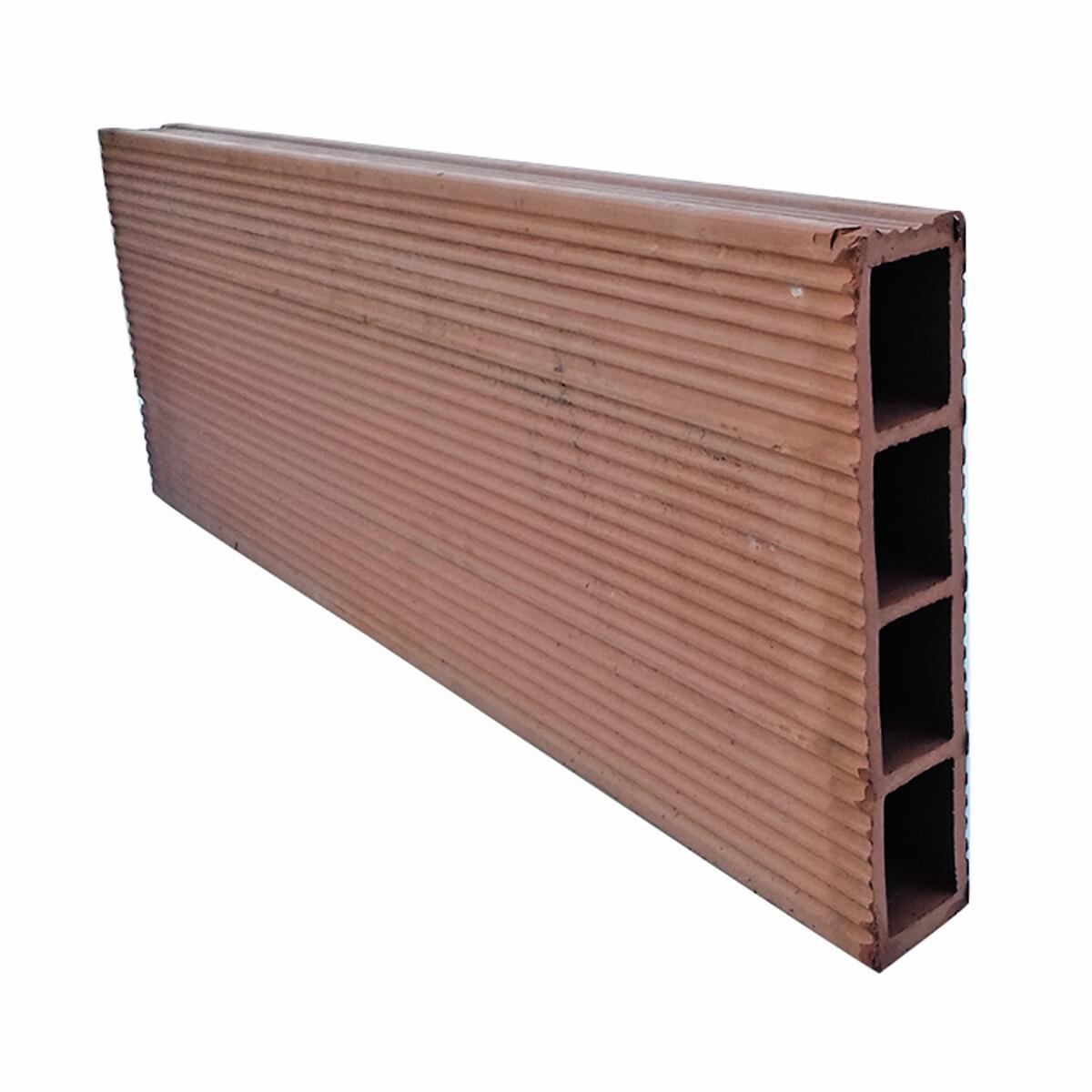 Tavella forata in laterizio Tavellone rugoso 25 cm, Sp 6 cm, rosso ...