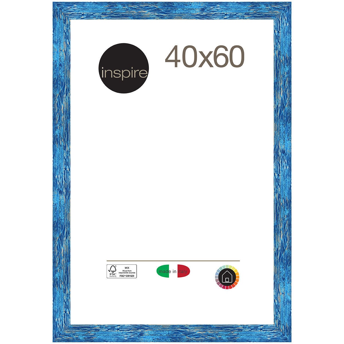 Cornice Gaia 35 blu e azzurro per foto da 40x60 cm | Leroy Merlin