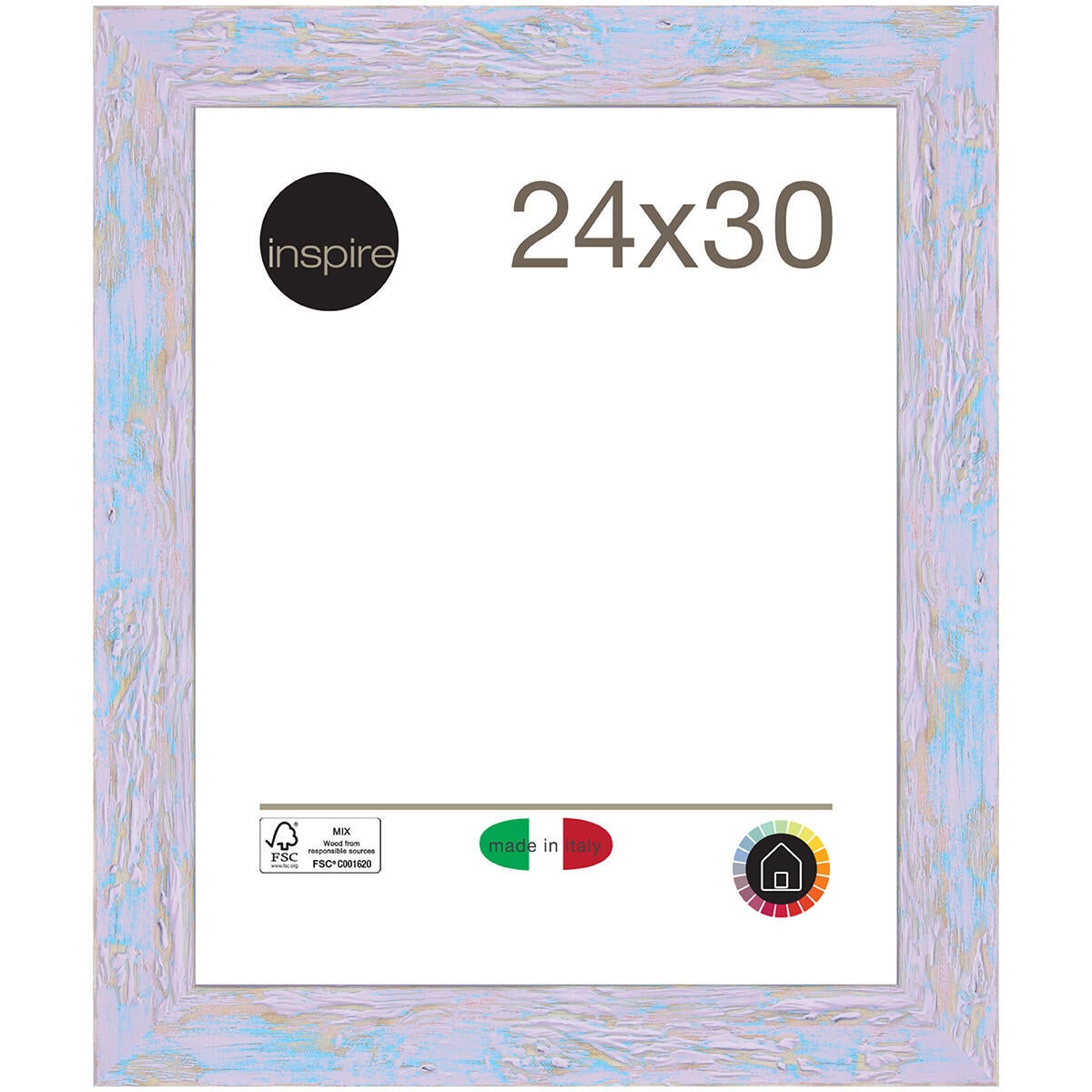 Cornice Gaia 35 rosa e azzurro per foto da 24x30 cm | Leroy Merlin