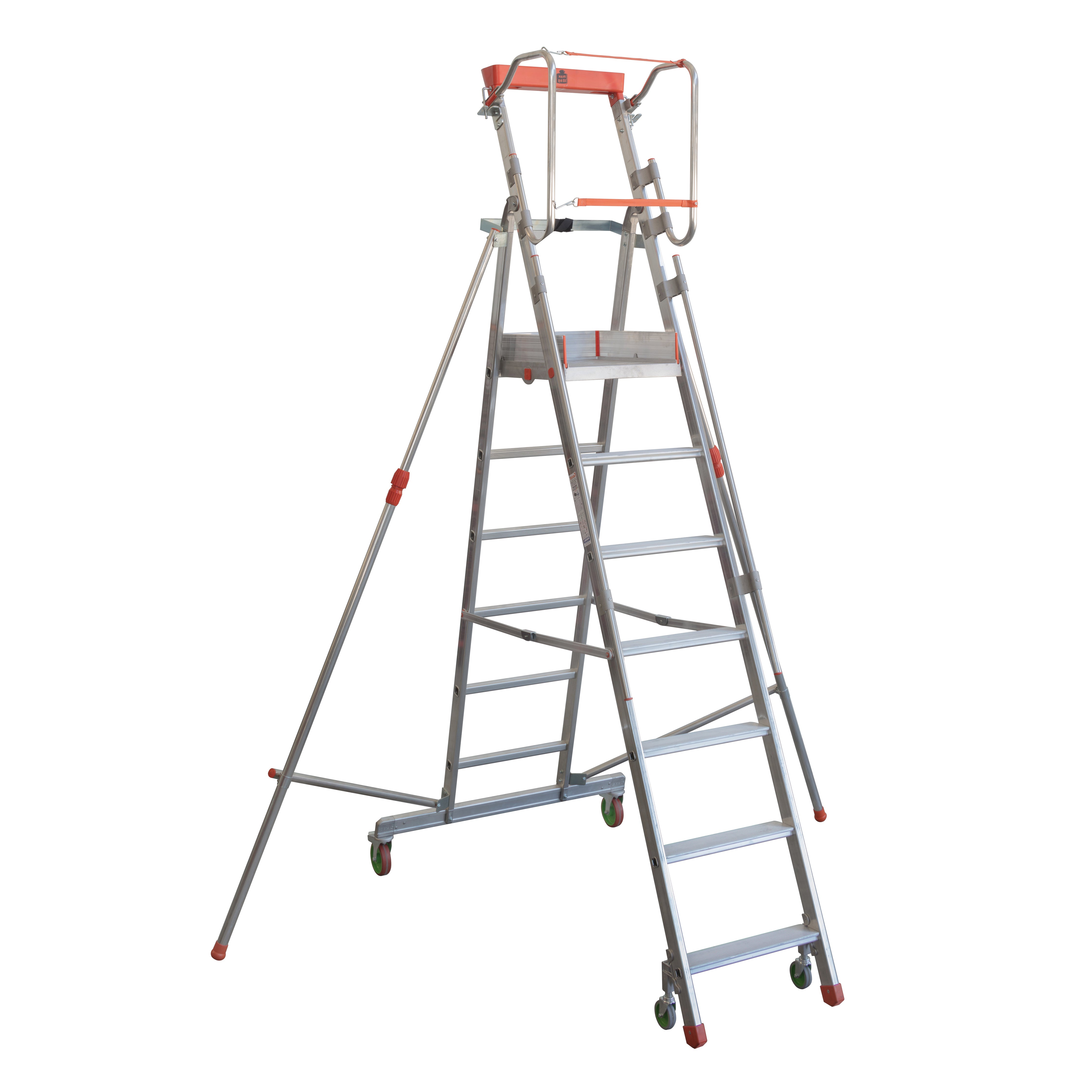 Scala a castello FACAL Casta in alluminio 7 gradini per lavori fino a 3 ...