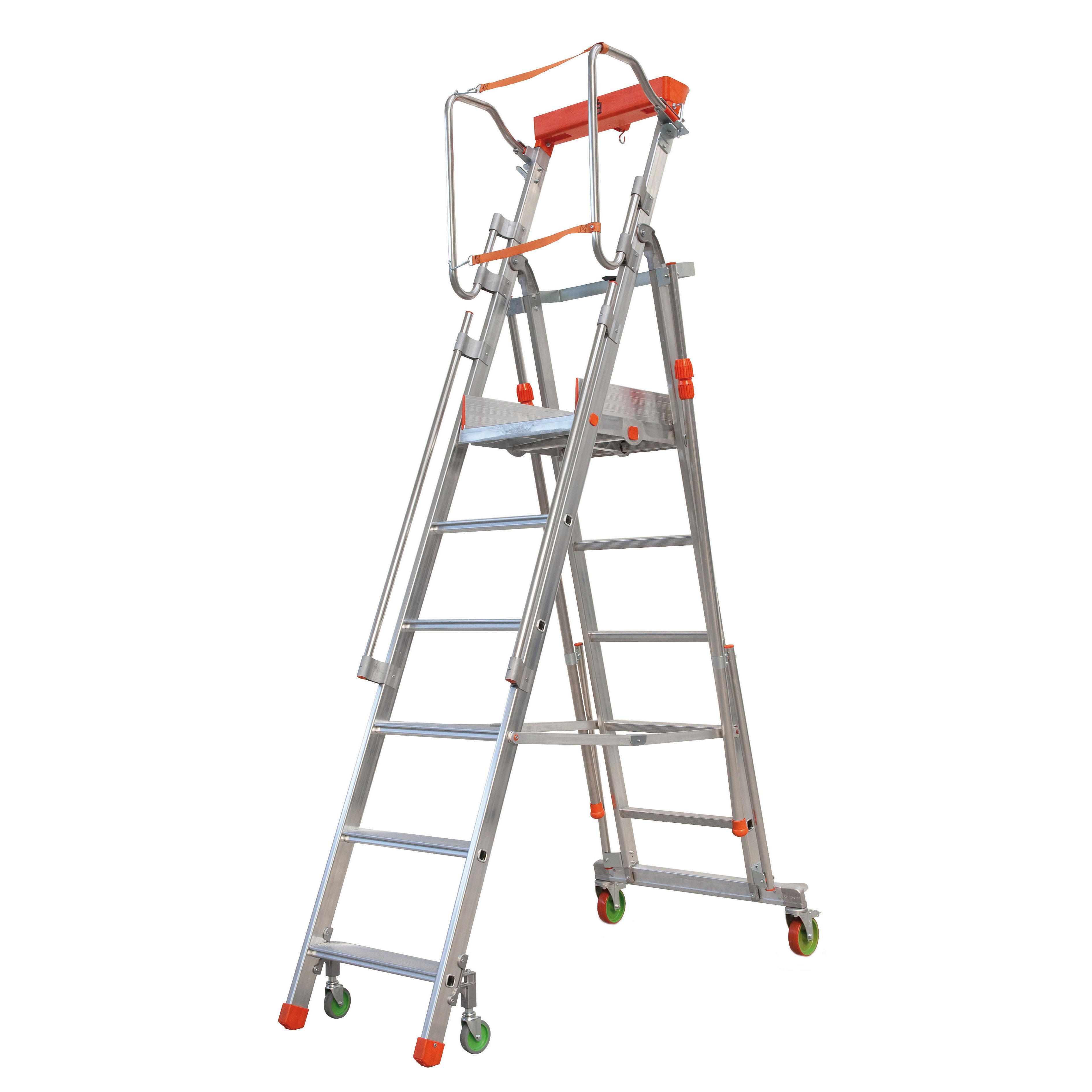 Scala a castello FACAL Casta in alluminio 6 gradini per lavori fino a 3 ...