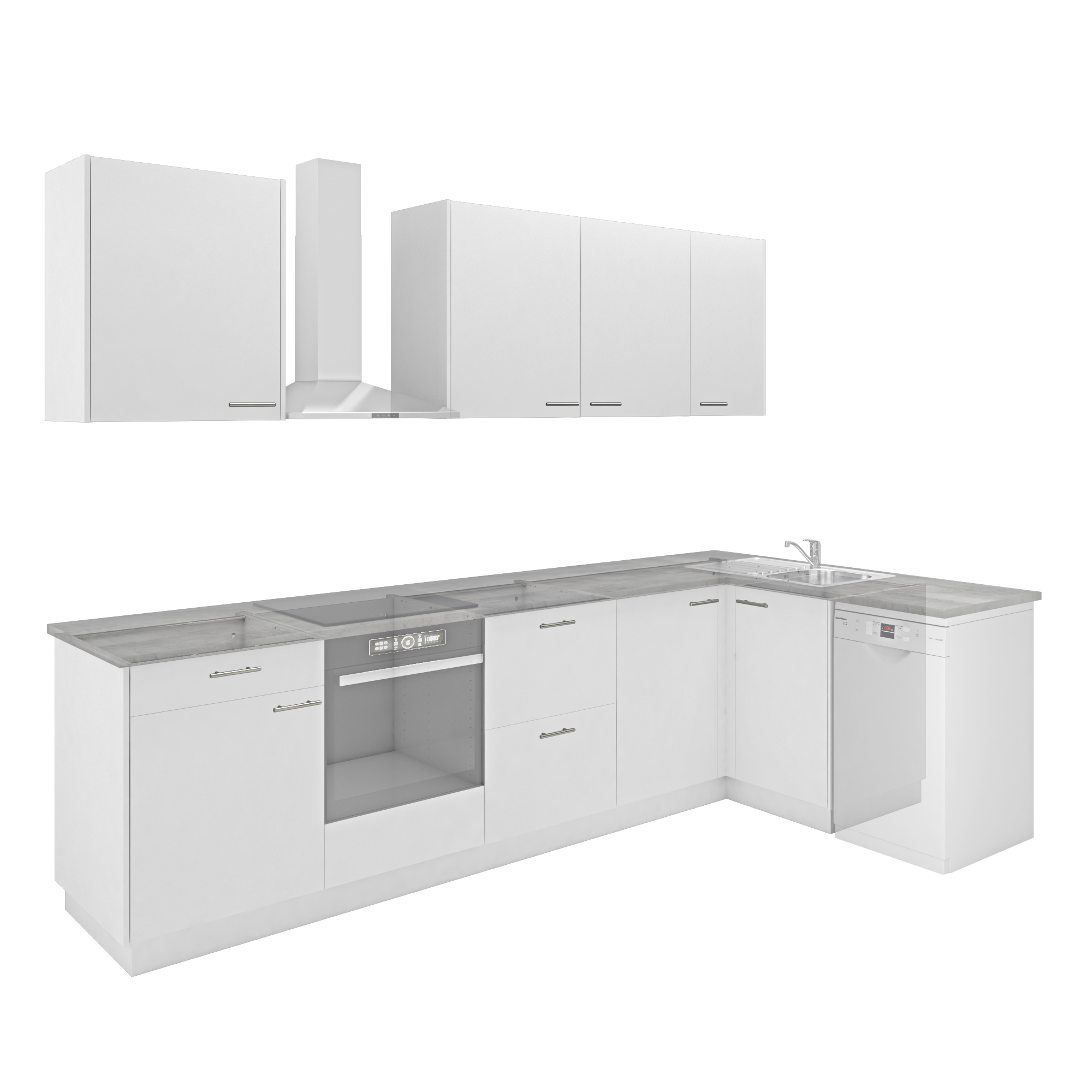 Scocca per pensile cucina DELINIA ID L 45 x H 76.8 x Sp 35 cm bianco ...