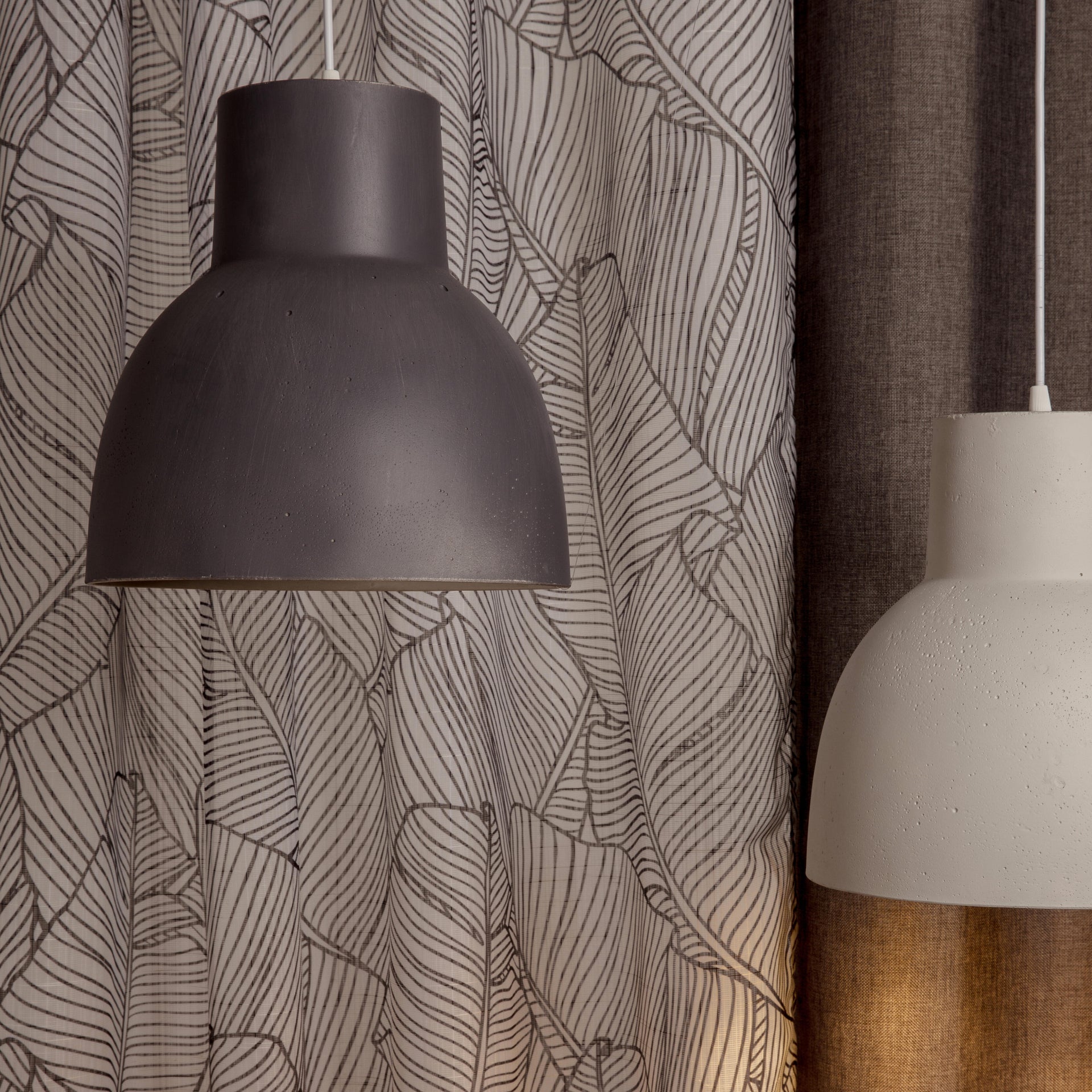 Lampadario Scandinavo Studio grigio in ceramica, D. 30 cm | Leroy Merlin